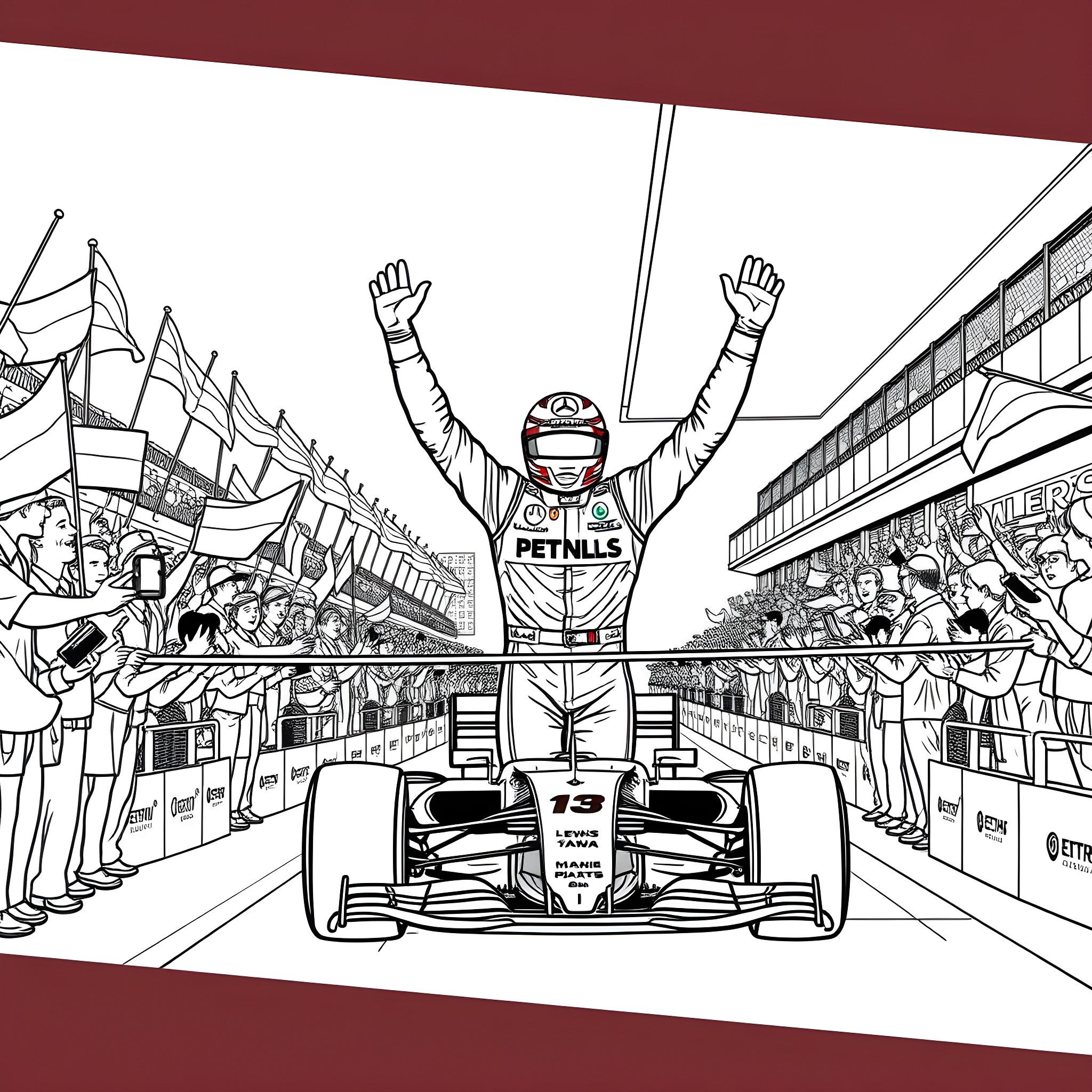 Best Lewis Hamilton Coloring Pages (Free Printable PDF)