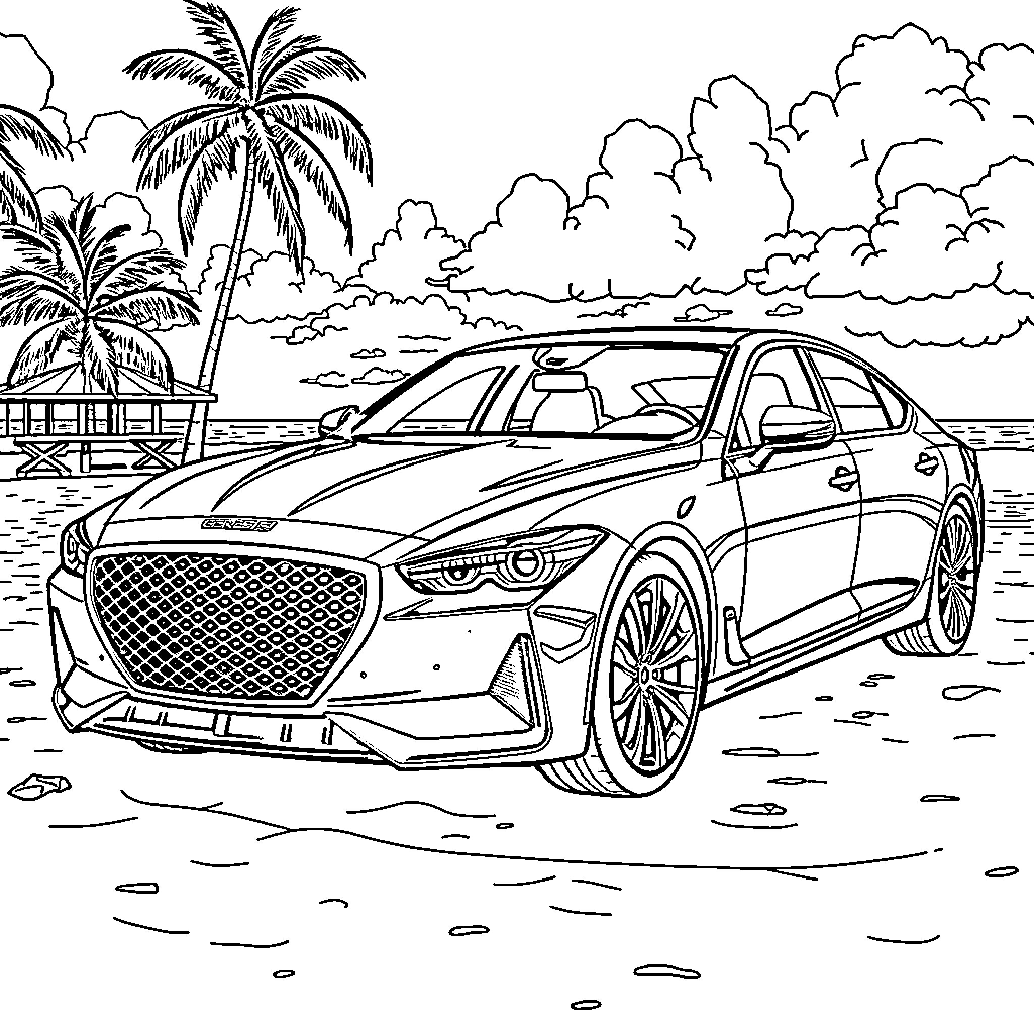 Best Genesis GV80 Coloring Pages (Free Printable PDF)