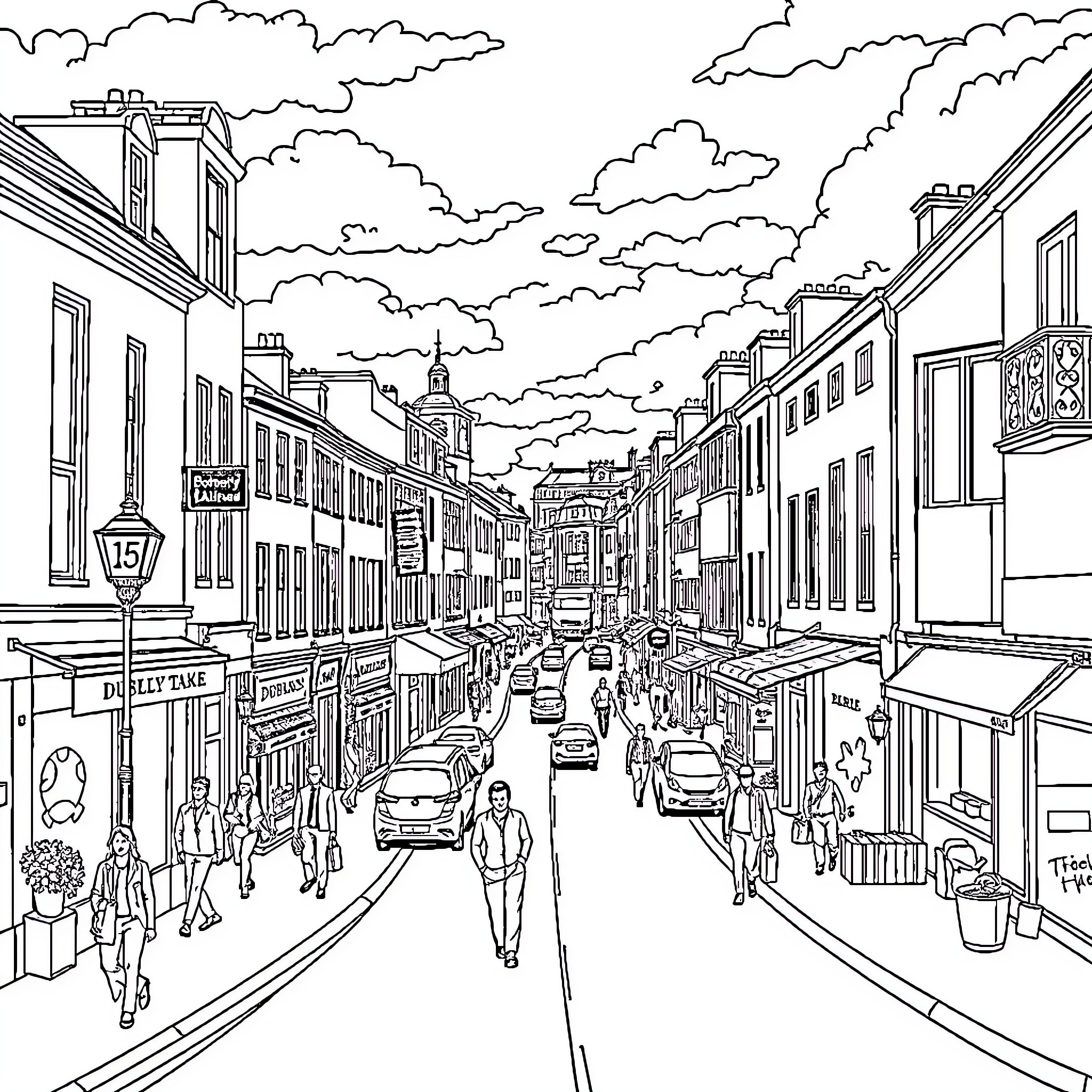 Best Dublin Coloring Pages (Free Printable PDF)