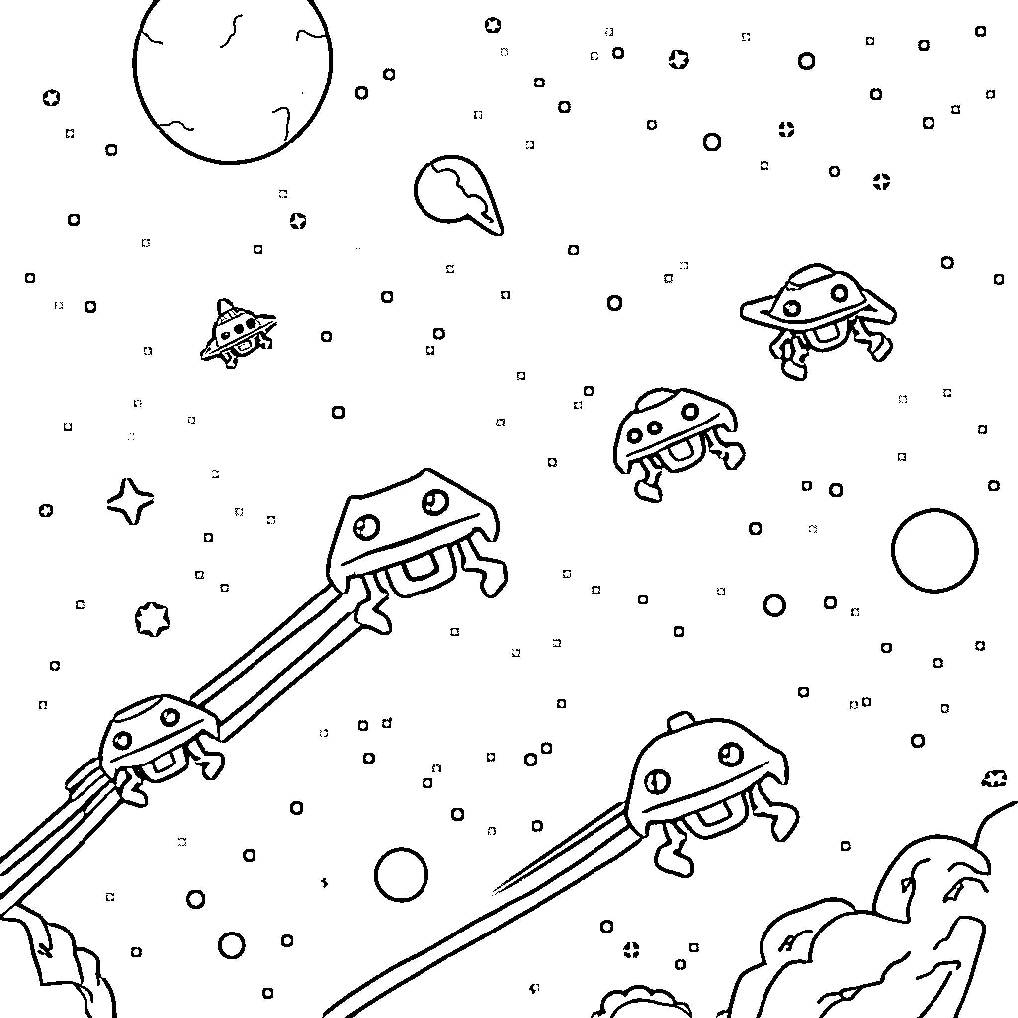 Best Space Invader Coloring Pages (Free Printable PDF)