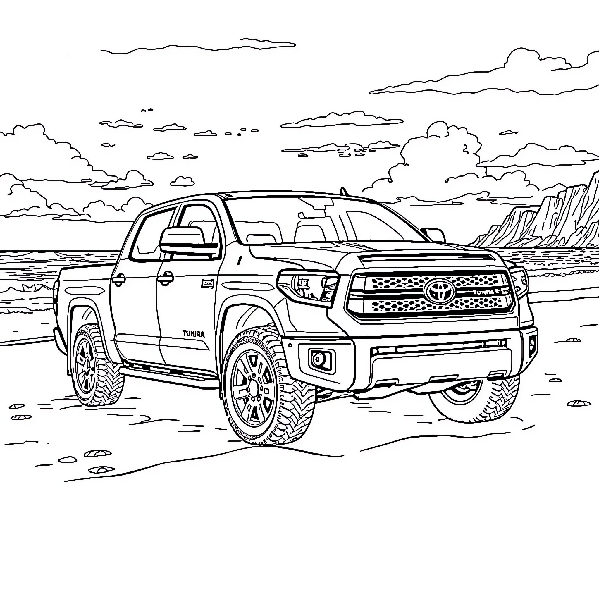 Best Toyota Tundra Coloring Pages (Free Printable PDF)