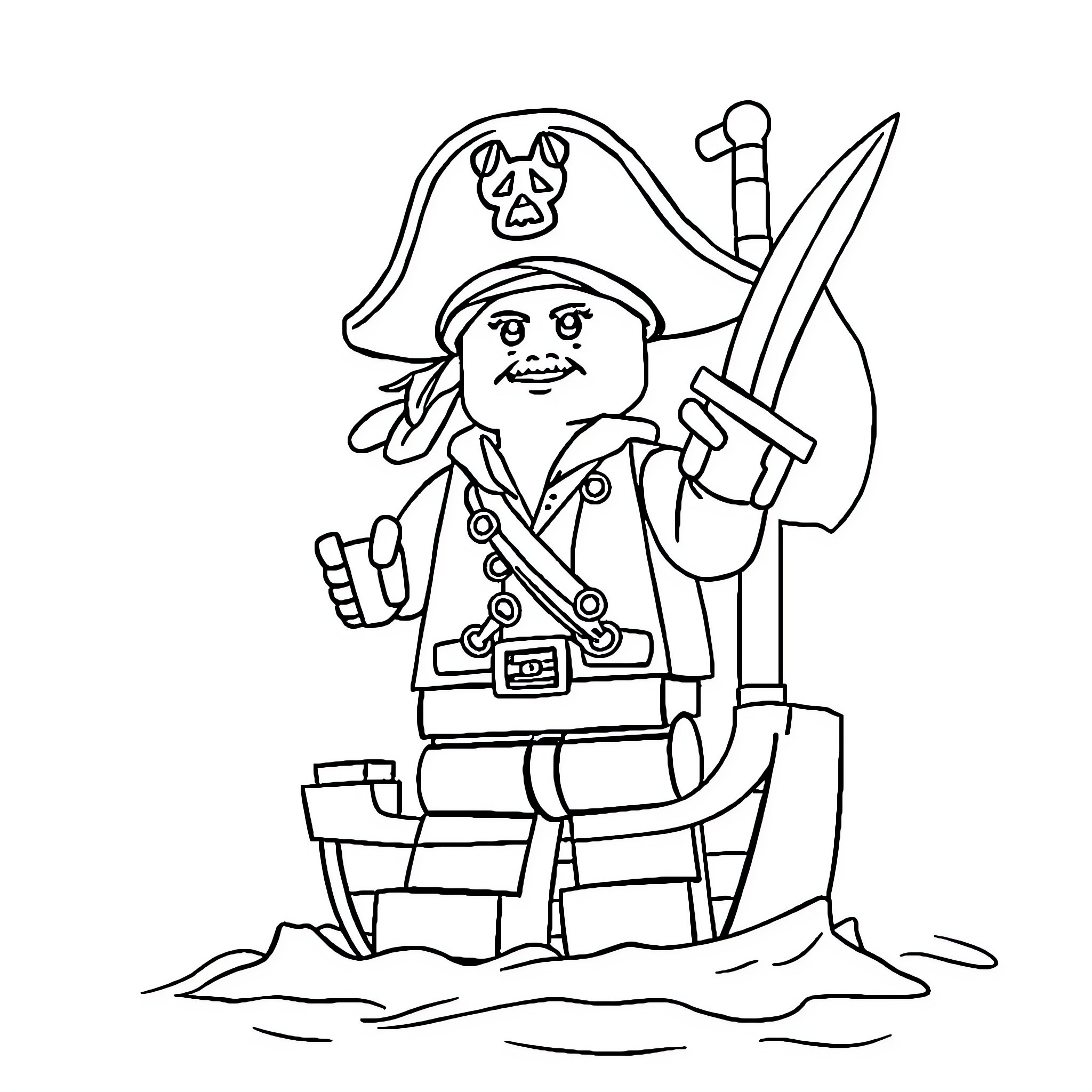 Best Lego Pirate Coloring Pages (Free Printable PDF)