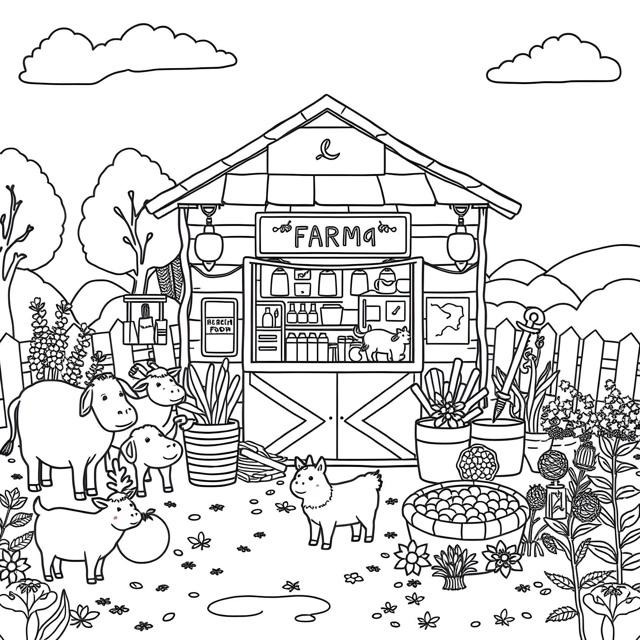 Best Farm Coloring Pages (Free Printable PDF)