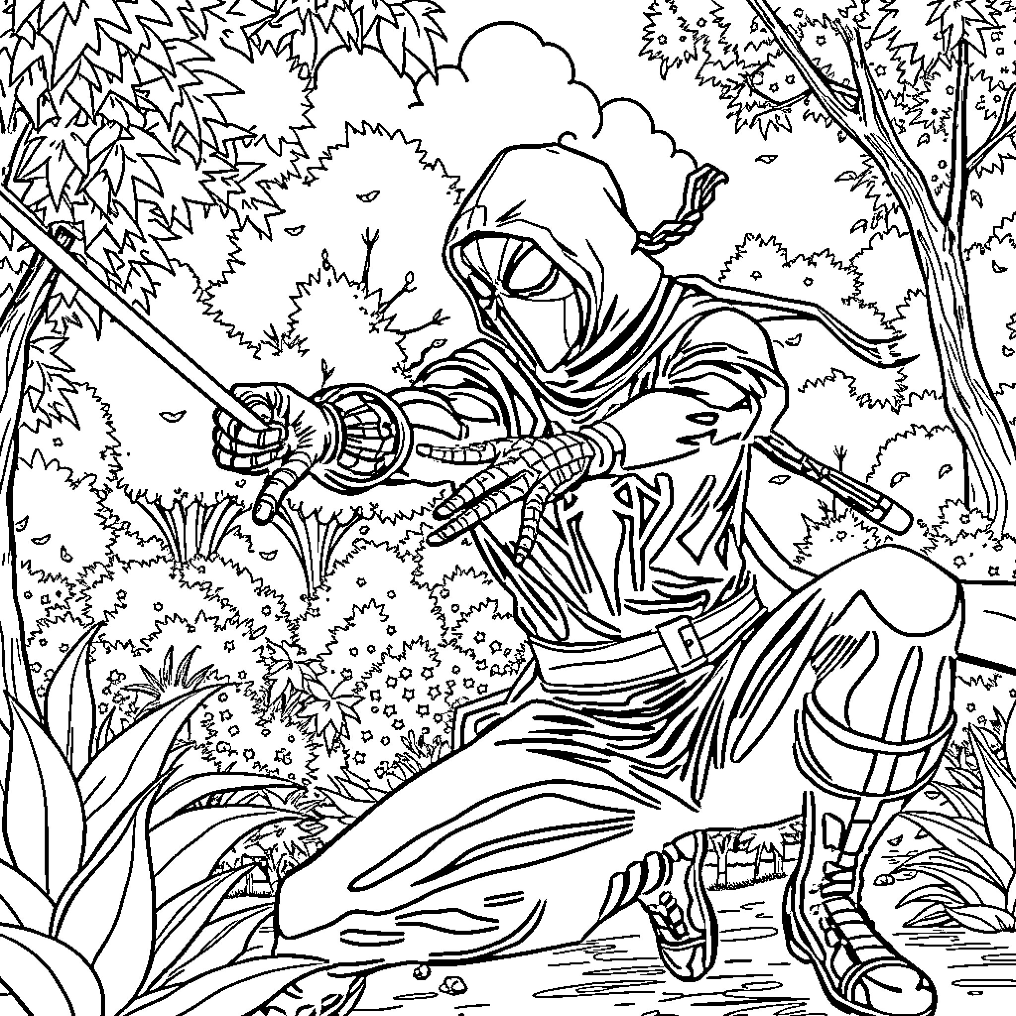 Best Ninja Coloring Pages (Free Printable PDF)