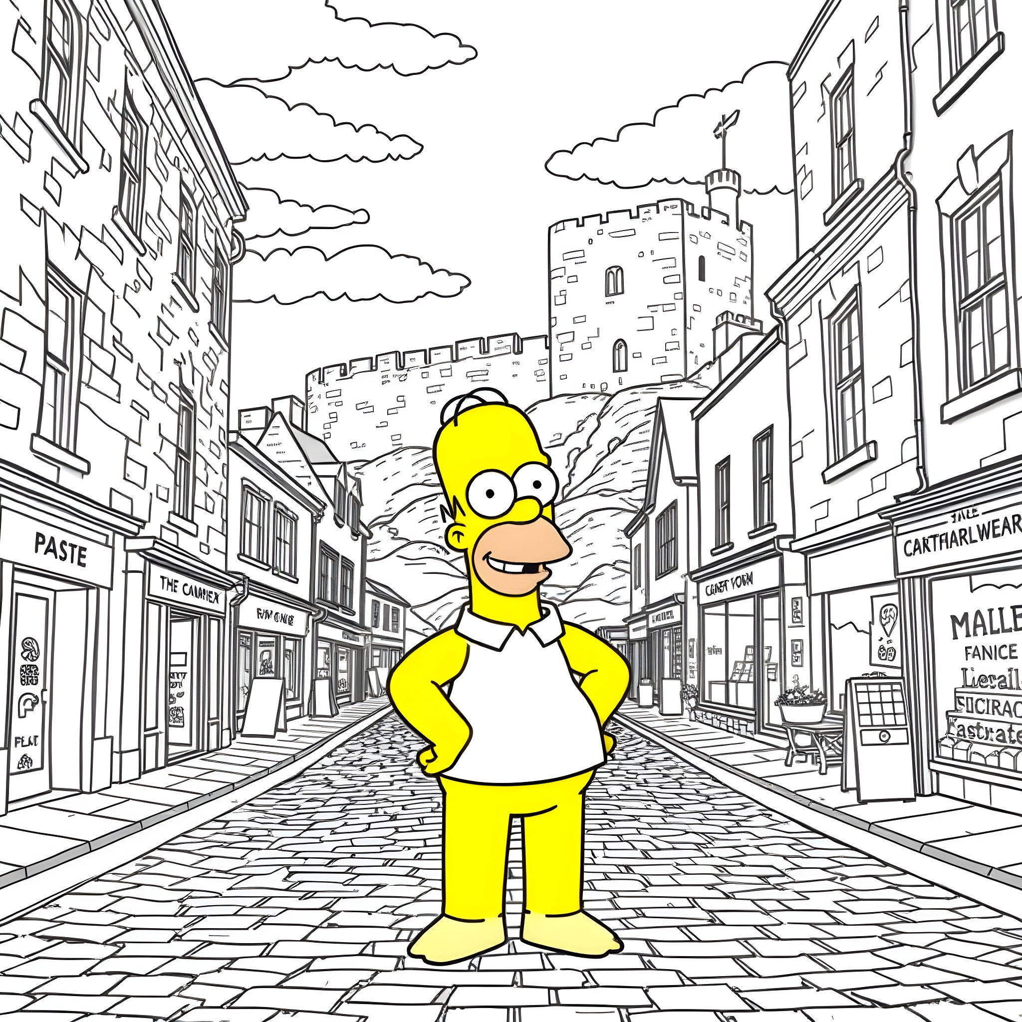 112 Best Homer Simpson Coloring Pages (Free Printable PDFs)