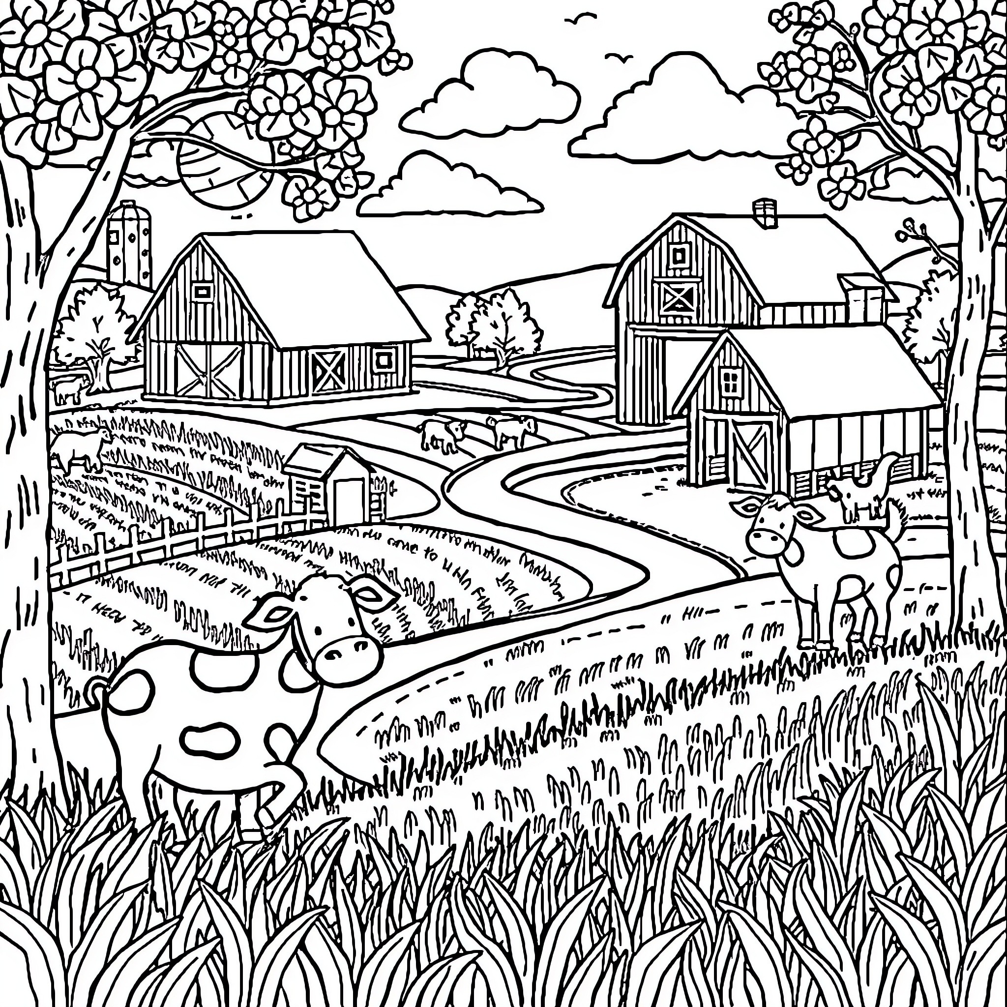 Best Farm Coloring Pages (Free Printable PDF)