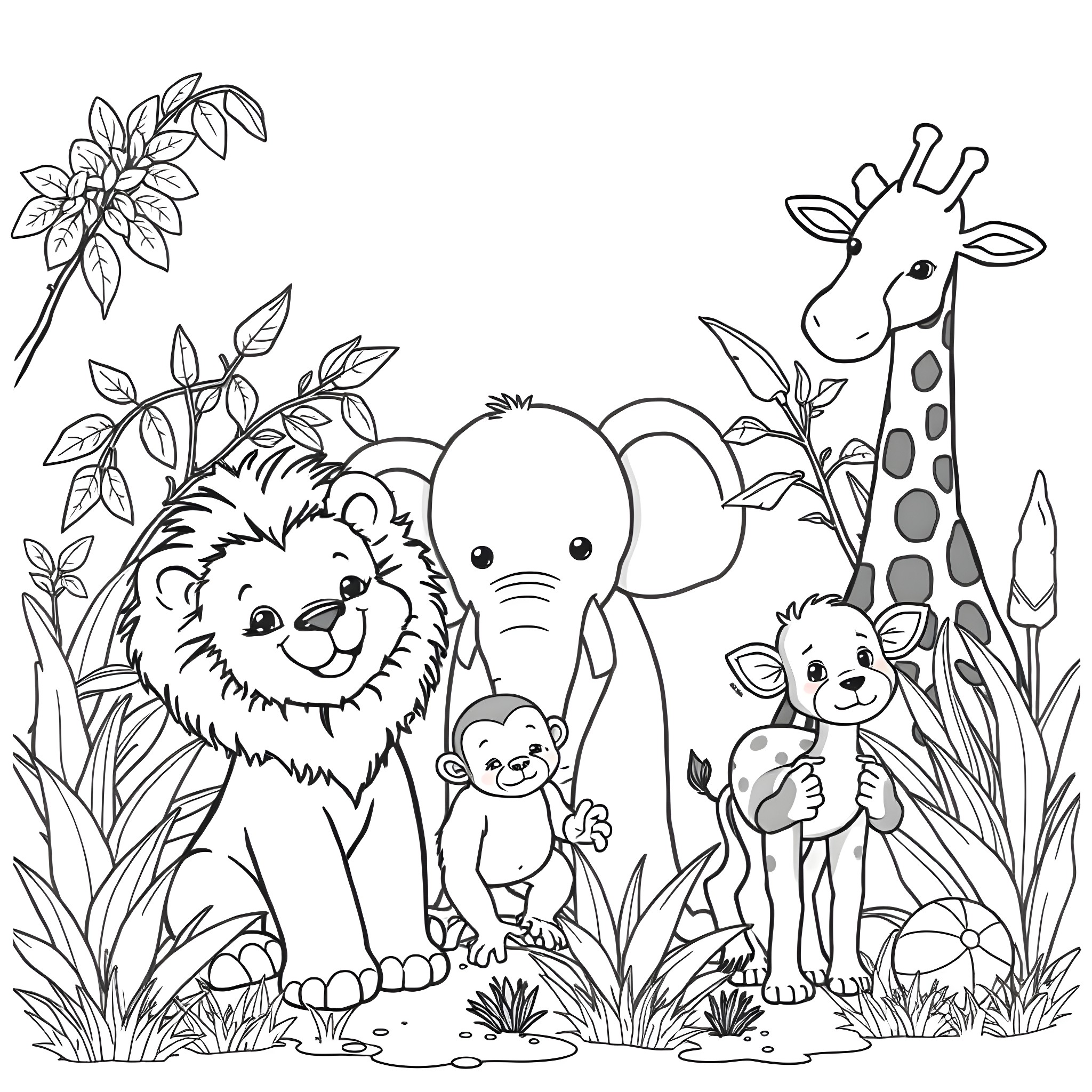 Printable Zoo Animal Coloring Pages FREE Printable Zoo Animal Coloring