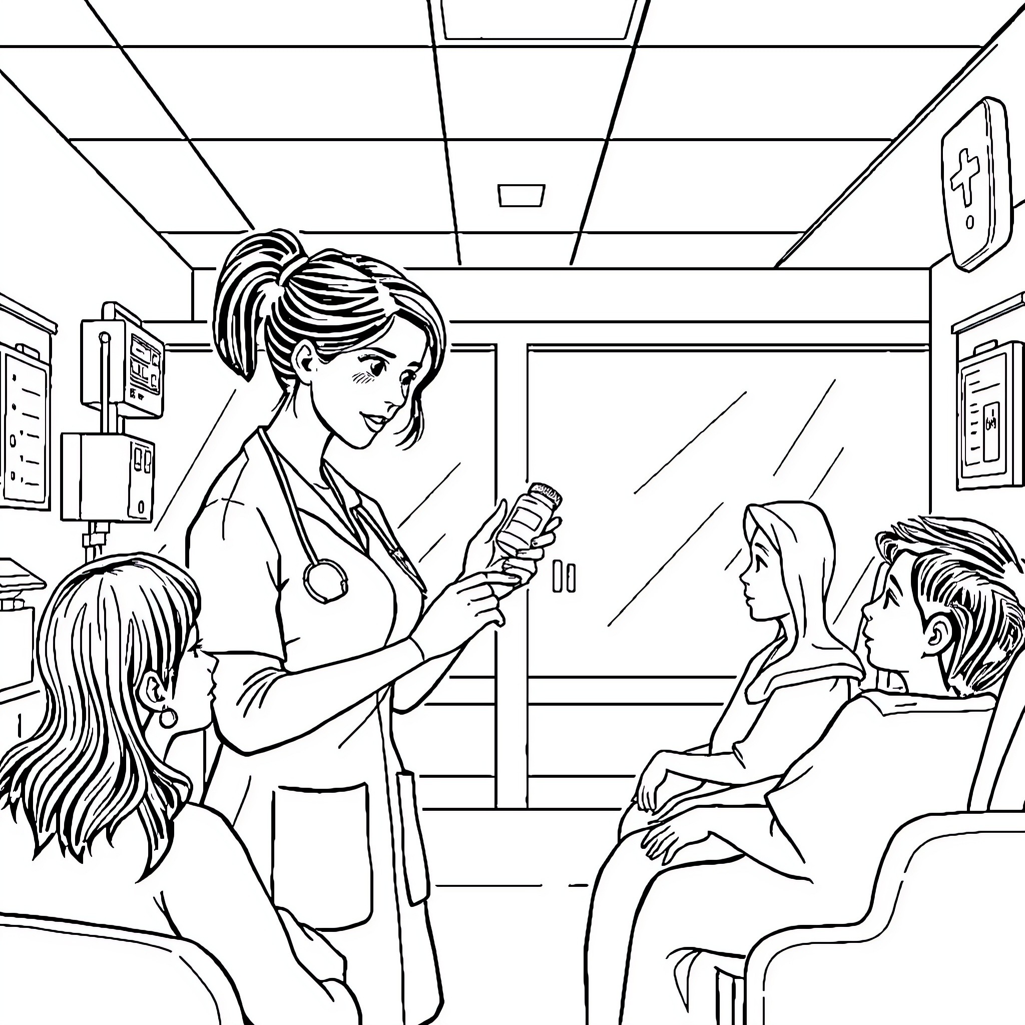 Best Nurse Coloring Pages (Free Printable PDF)