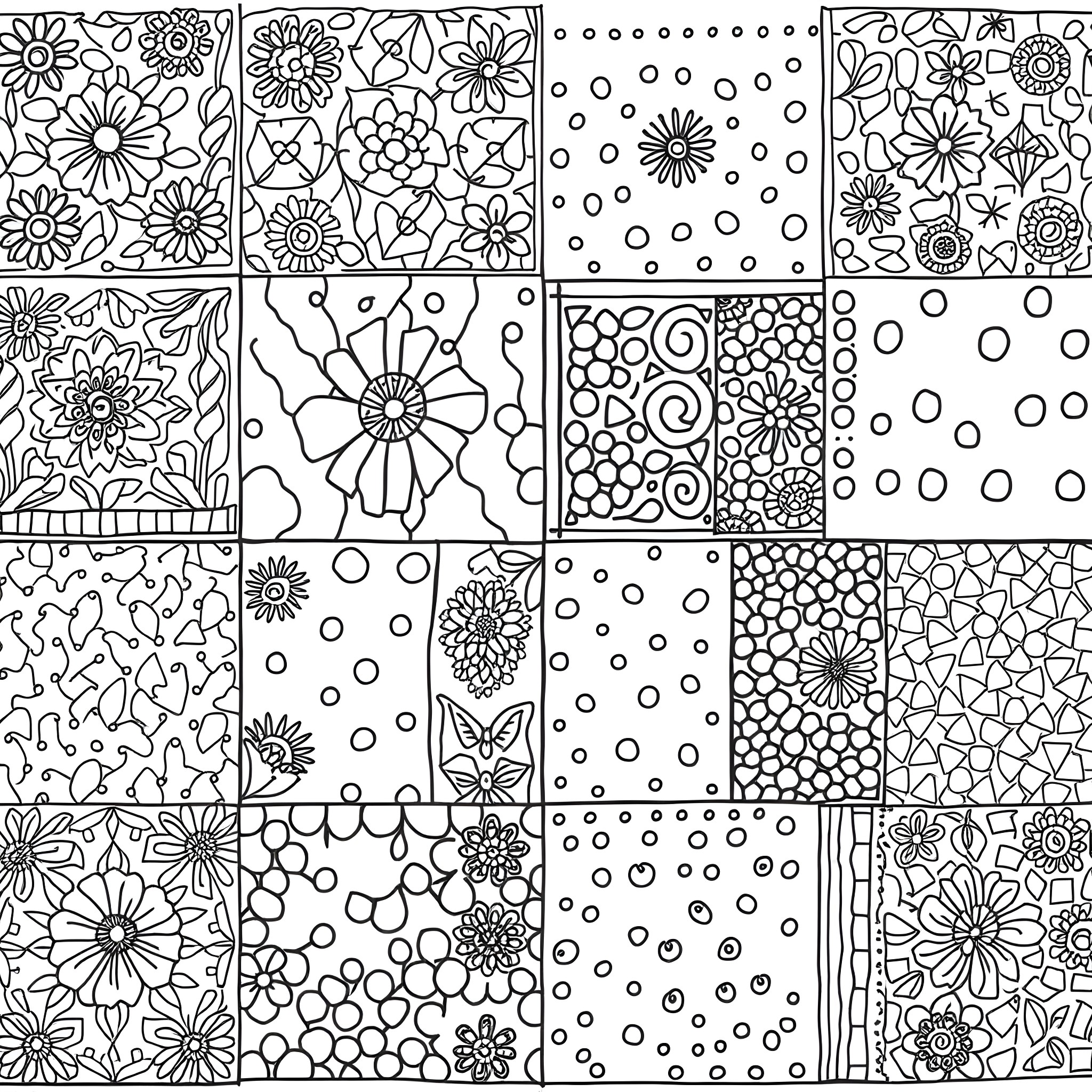 120 Best Patchwork Coloring Pages (Free Printable PDFs)