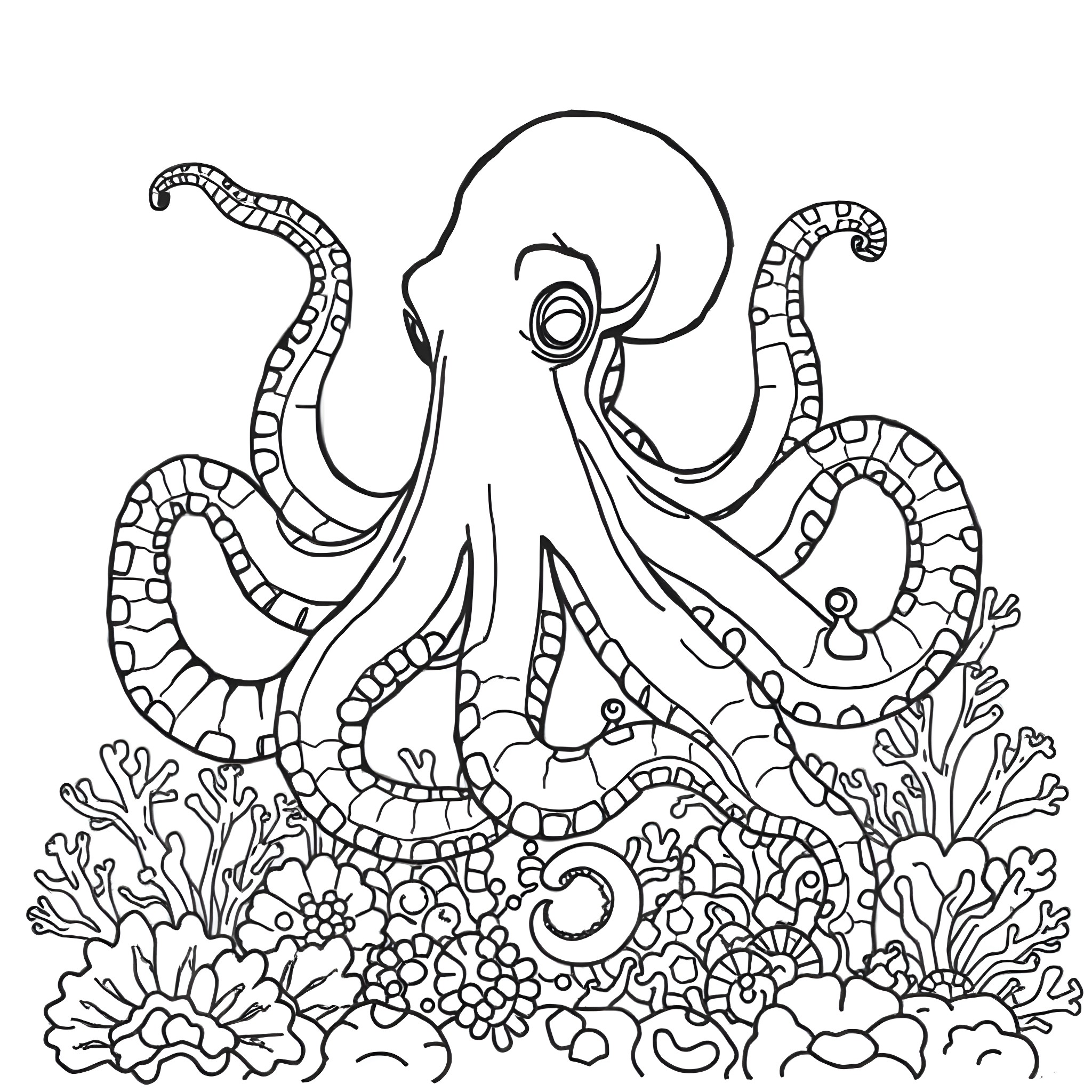 100 Best Octopus Coloring Pages (Free Printable PDFs)