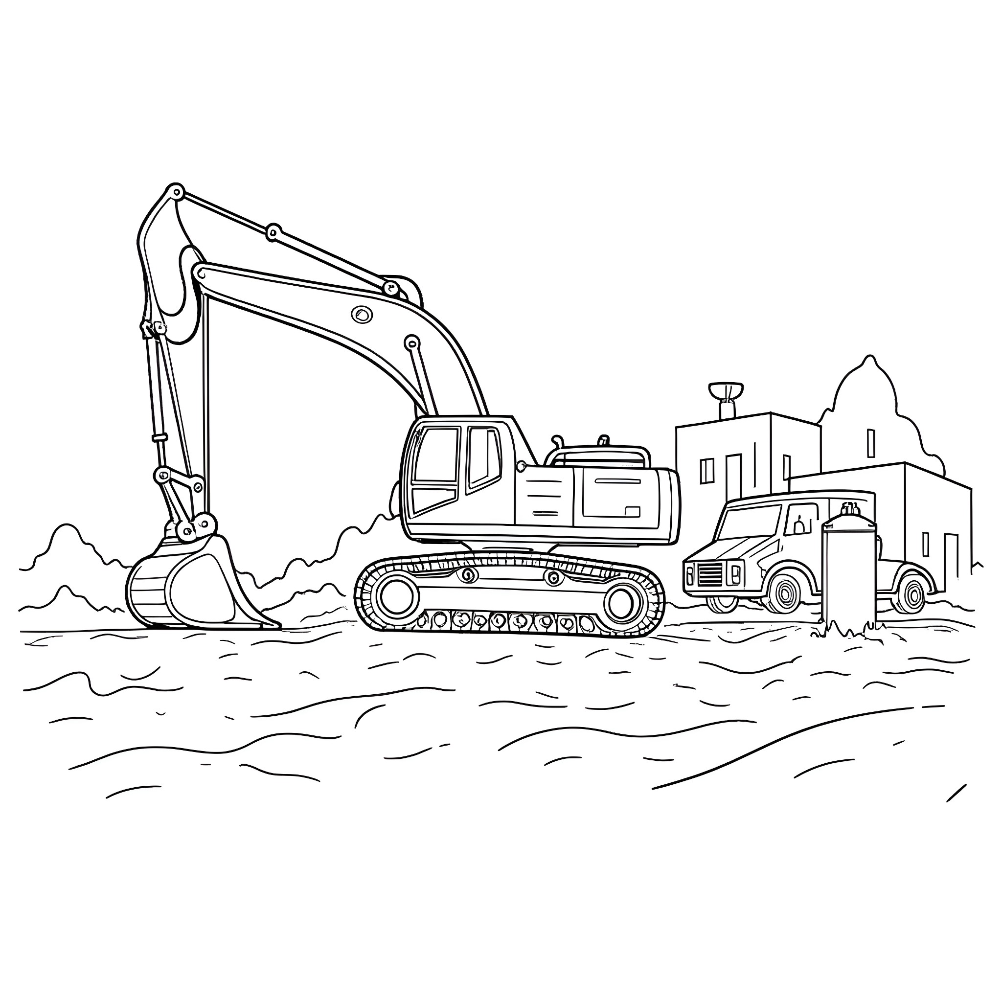 38 Best Construction Vehicle Coloring Pages (Free Printable PDFs)