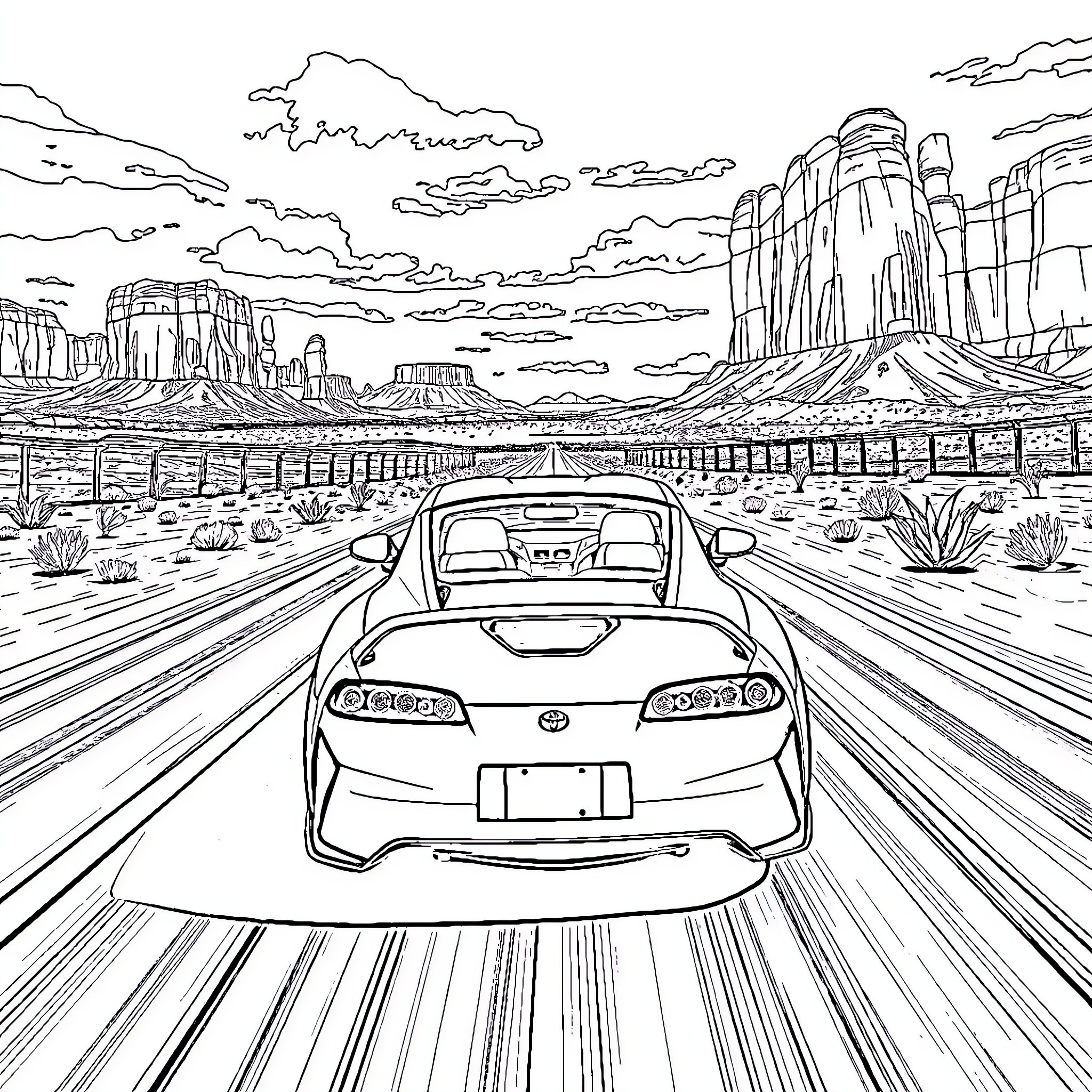 Best Toyota Supra Coloring Pages (Free Printable PDF)