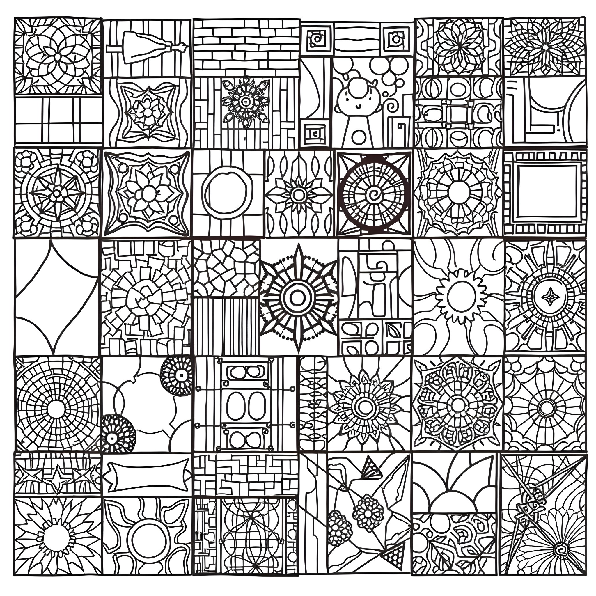 Best Square Coloring Pages (Free Printable PDF)
