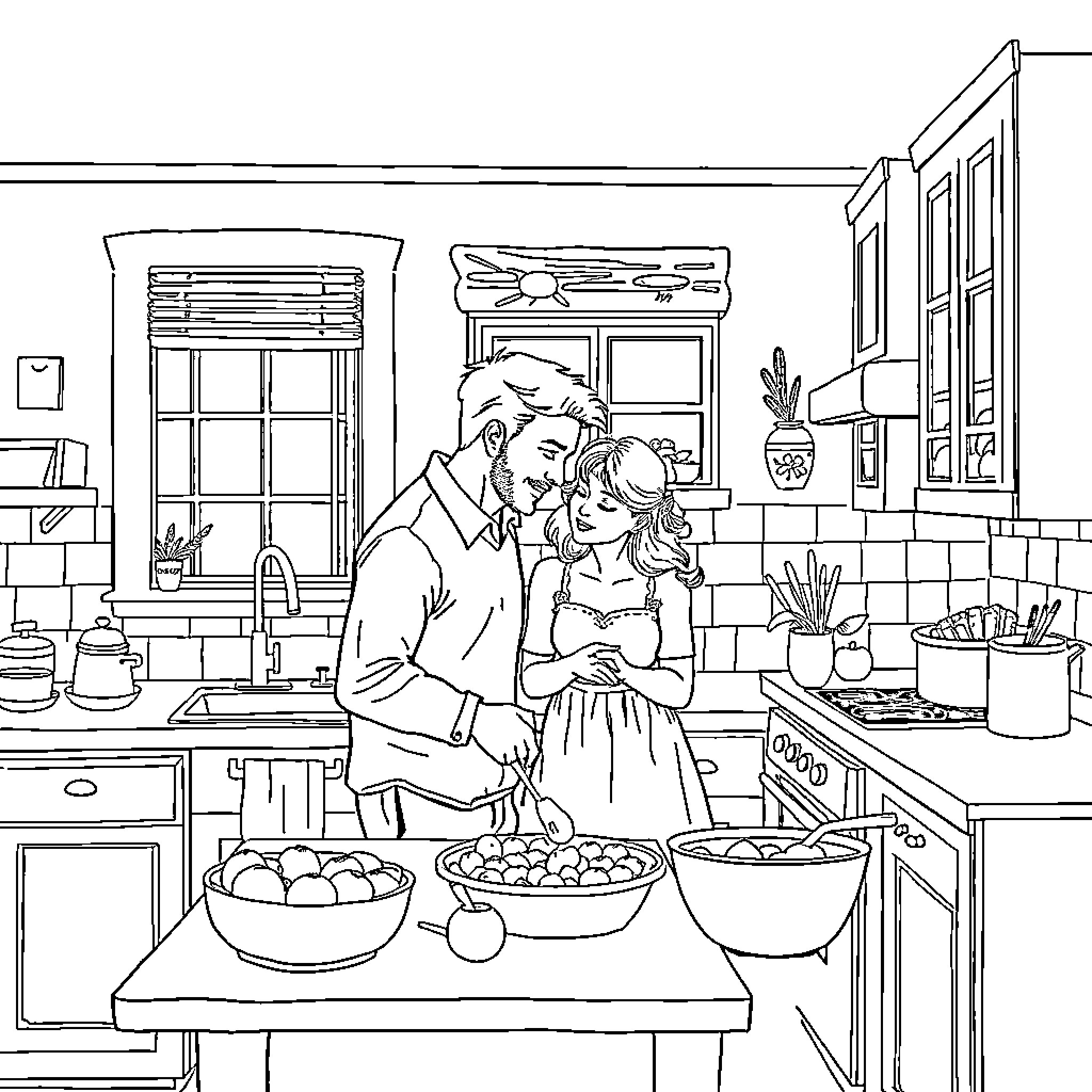 Best Kitchen Coloring Pages (Free Printable PDF)