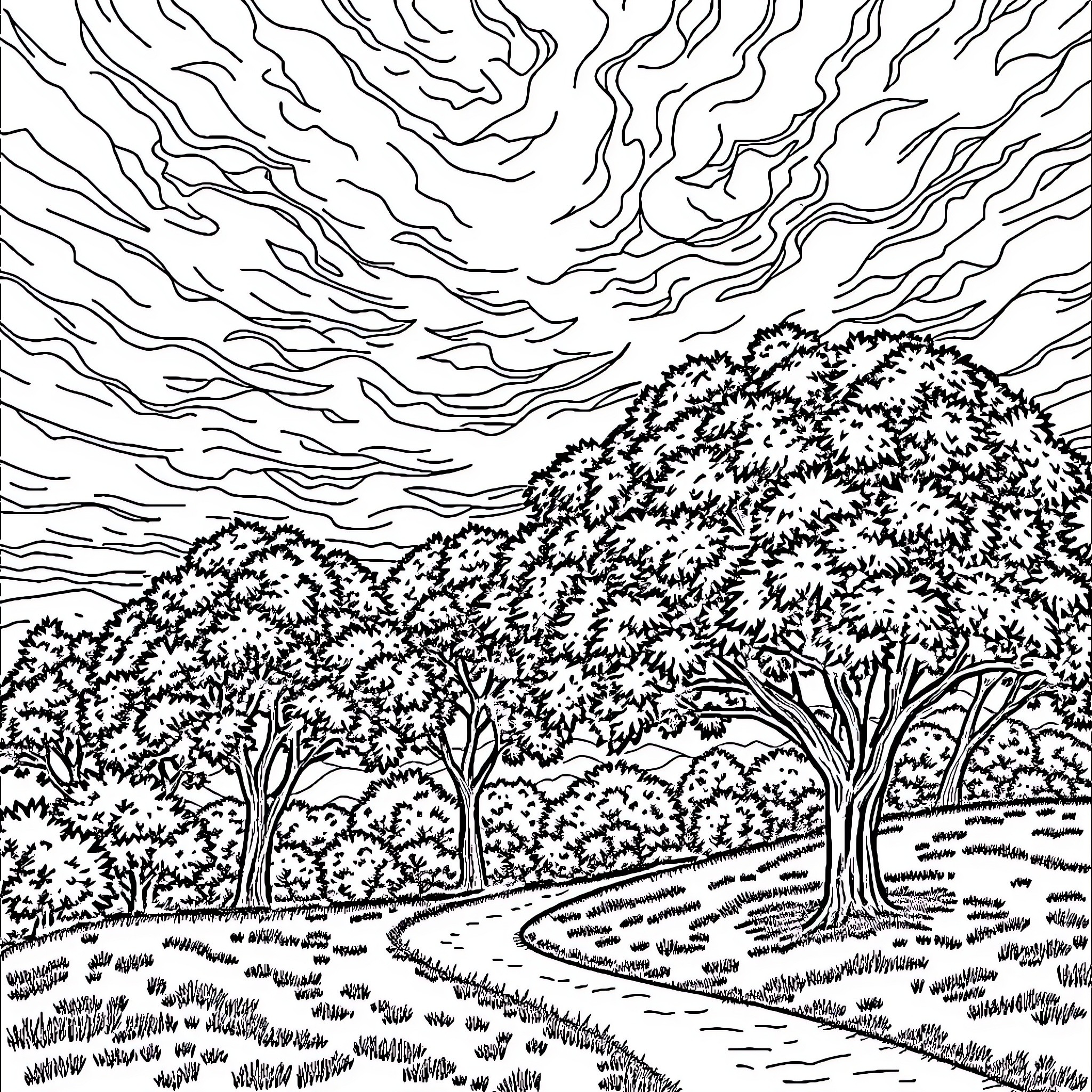 Best Landscape Coloring Pages (Free Printable PDF)