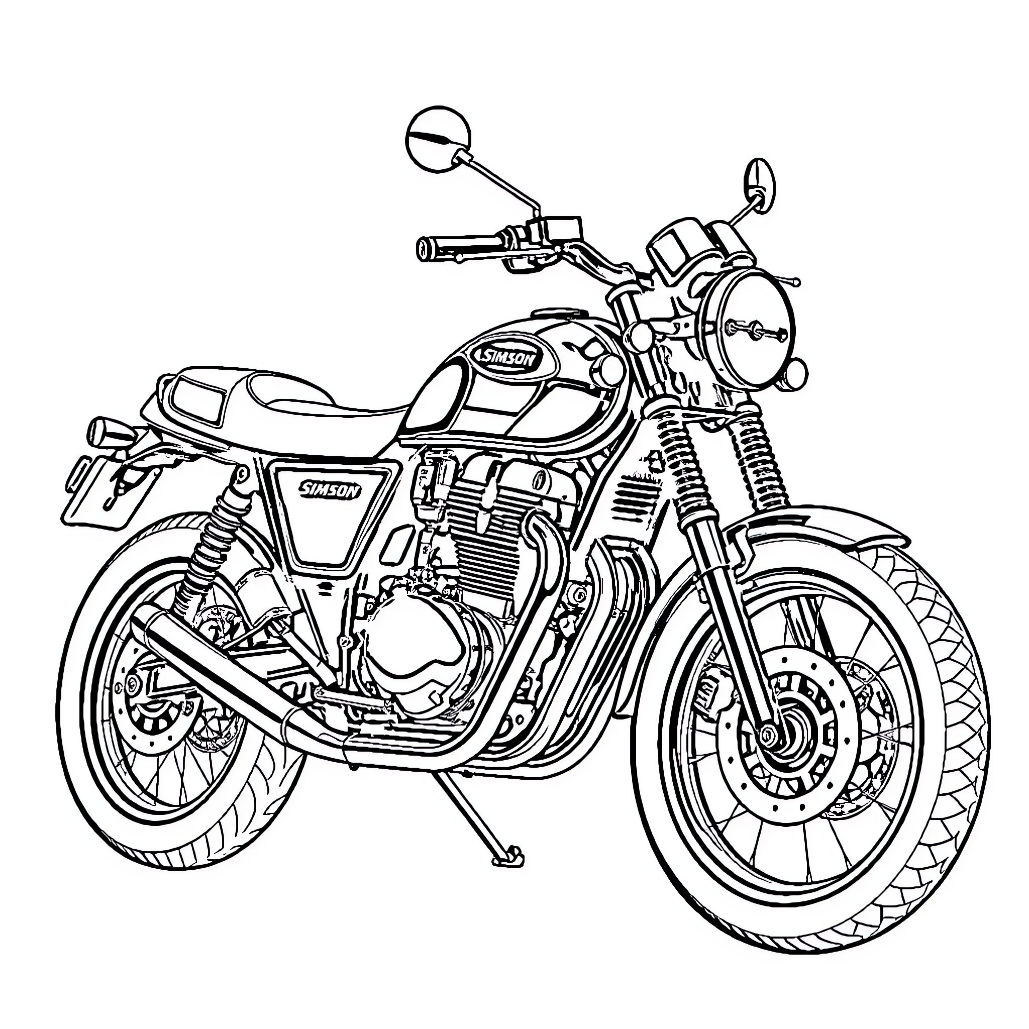 Best Simson S51 Coloring Pages (Free Printable PDF)