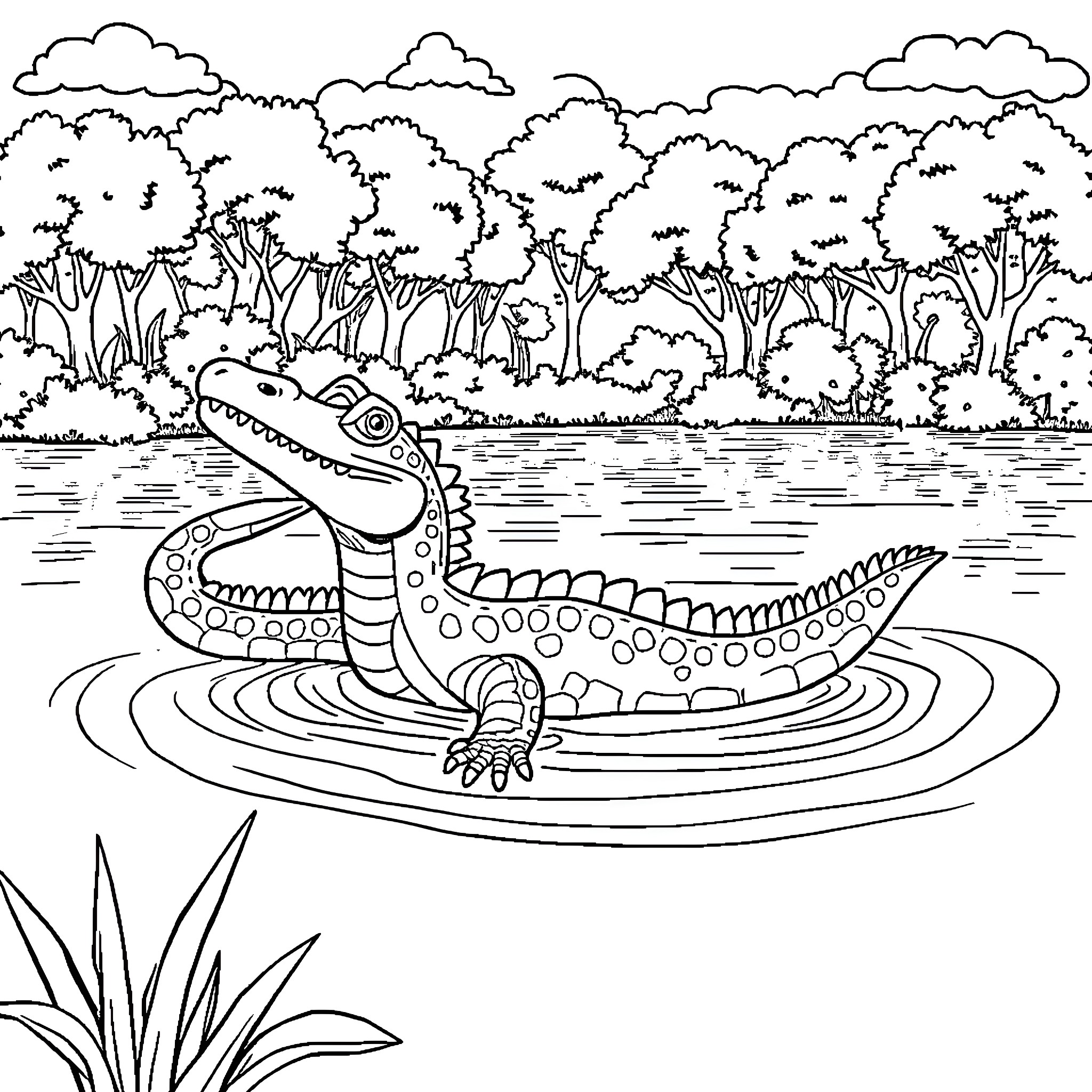 Best Crocodile Coloring Pages (Free Printable PDF)