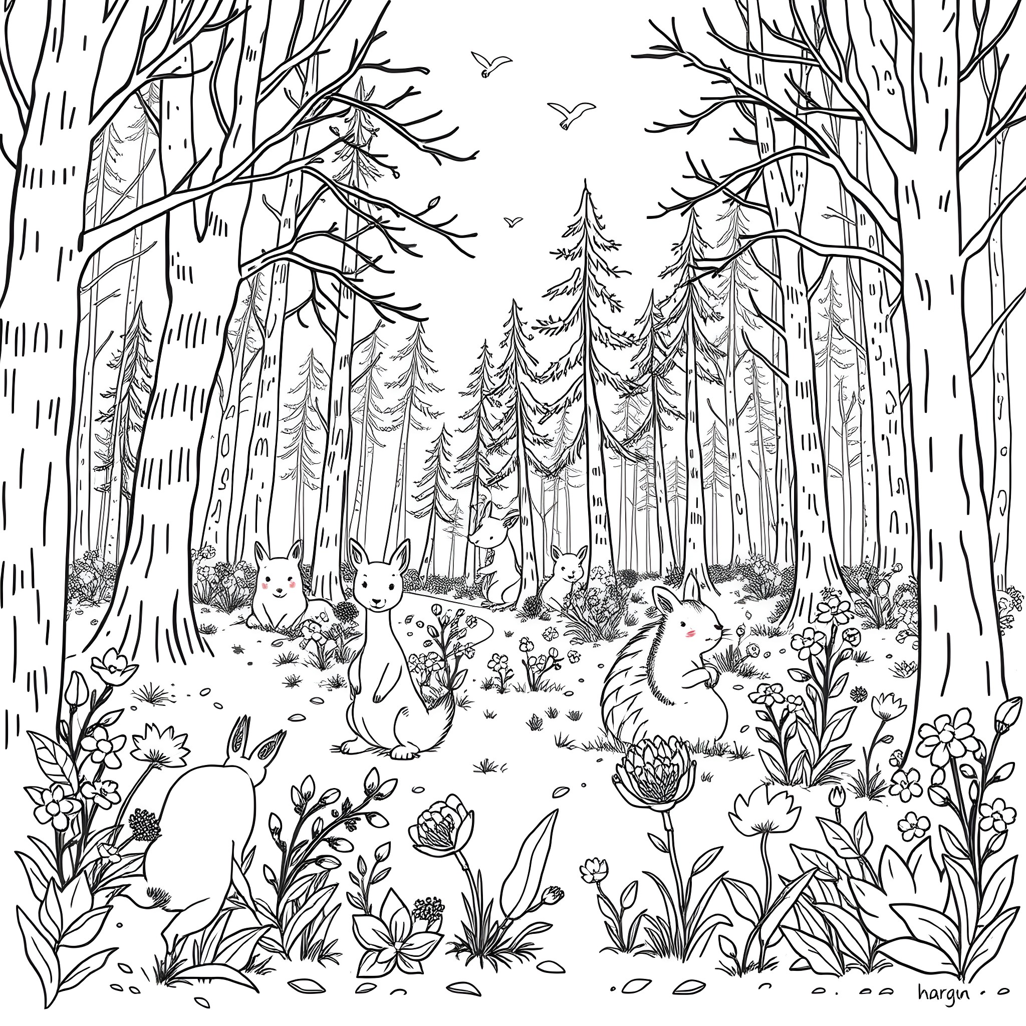 84 Best Forest Coloring Pages (Free Printable PDFs)