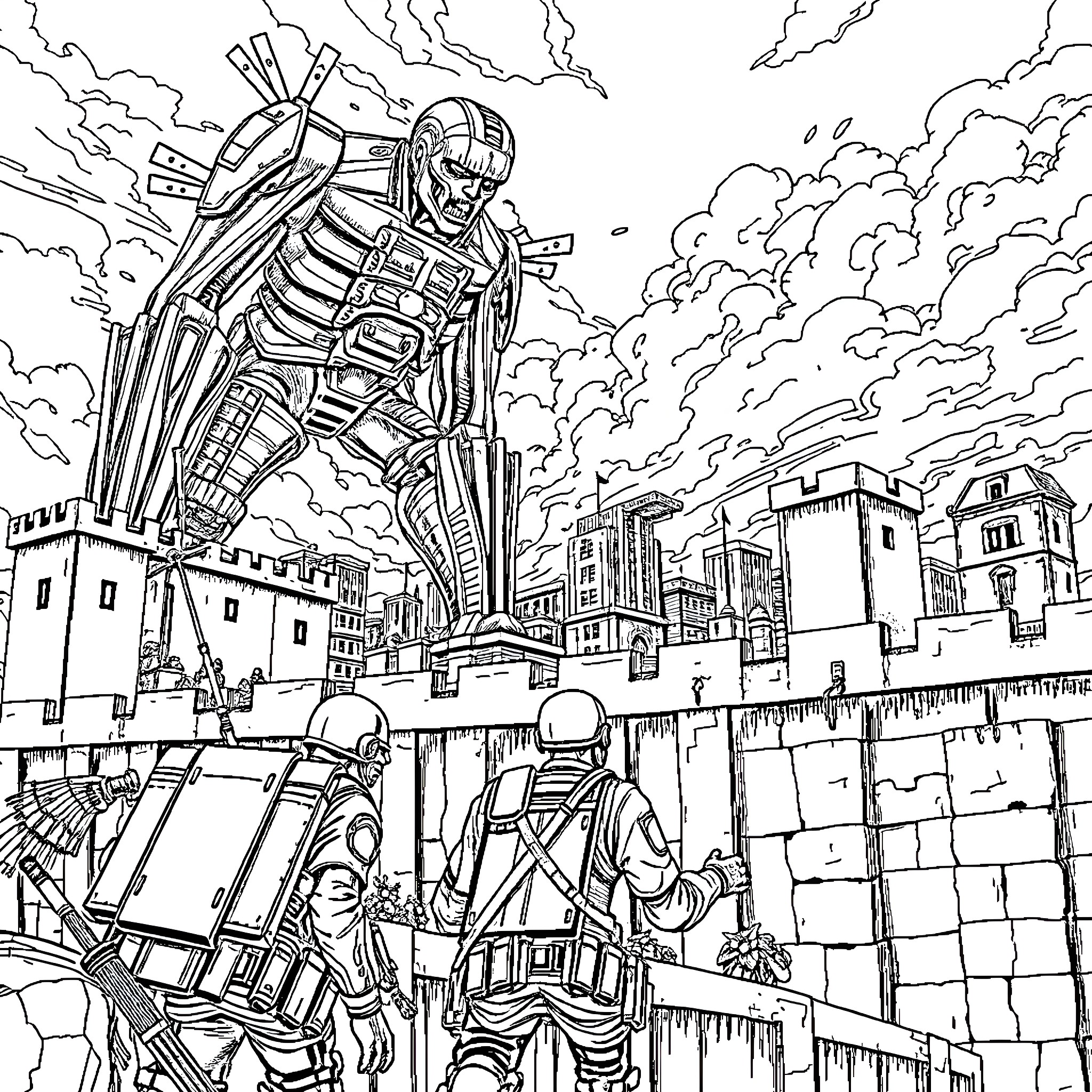 4 Best Attack on Titan Coloring Pages (Free Printable PDFs)