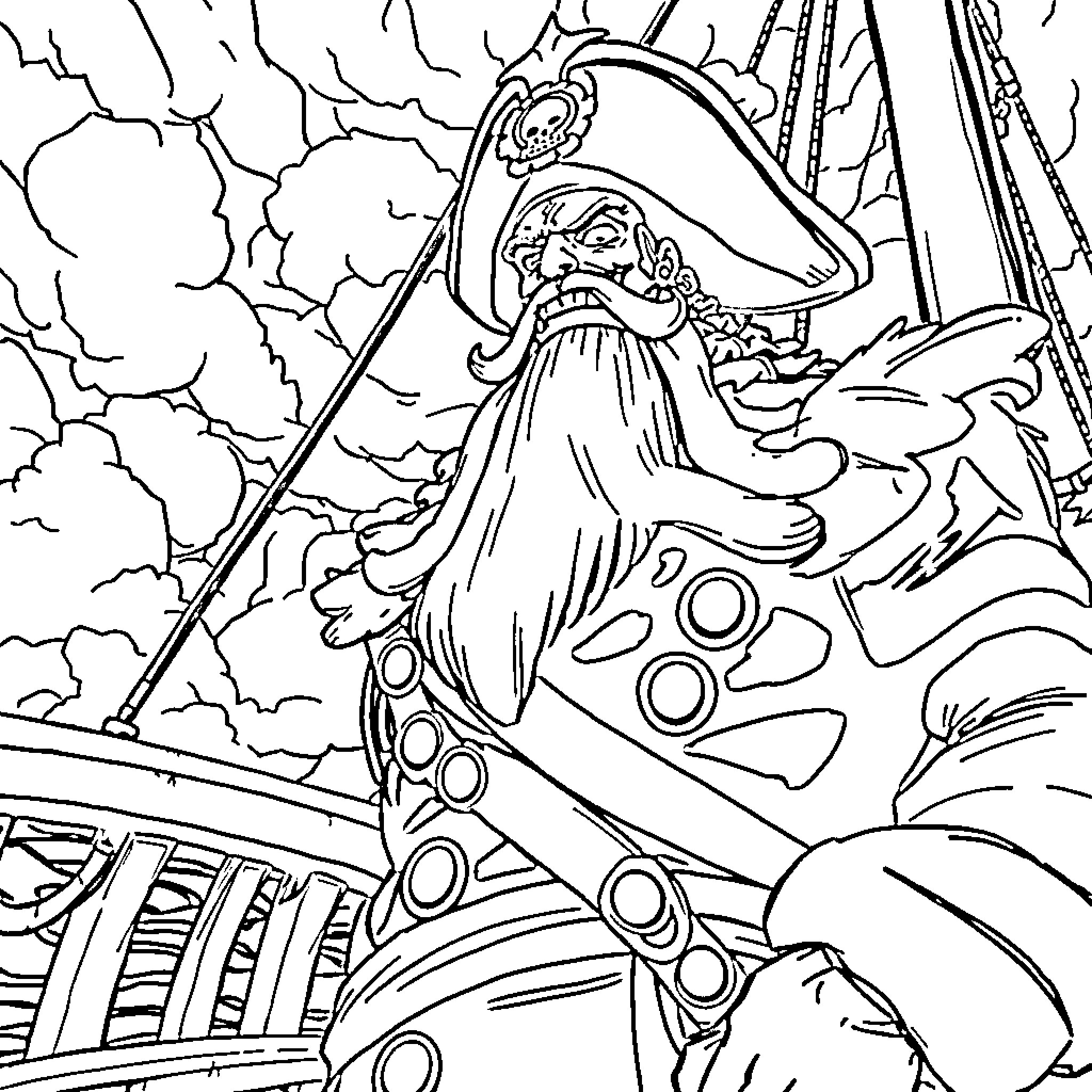 Best Blackbeard Coloring Pages (Free Printable PDF)