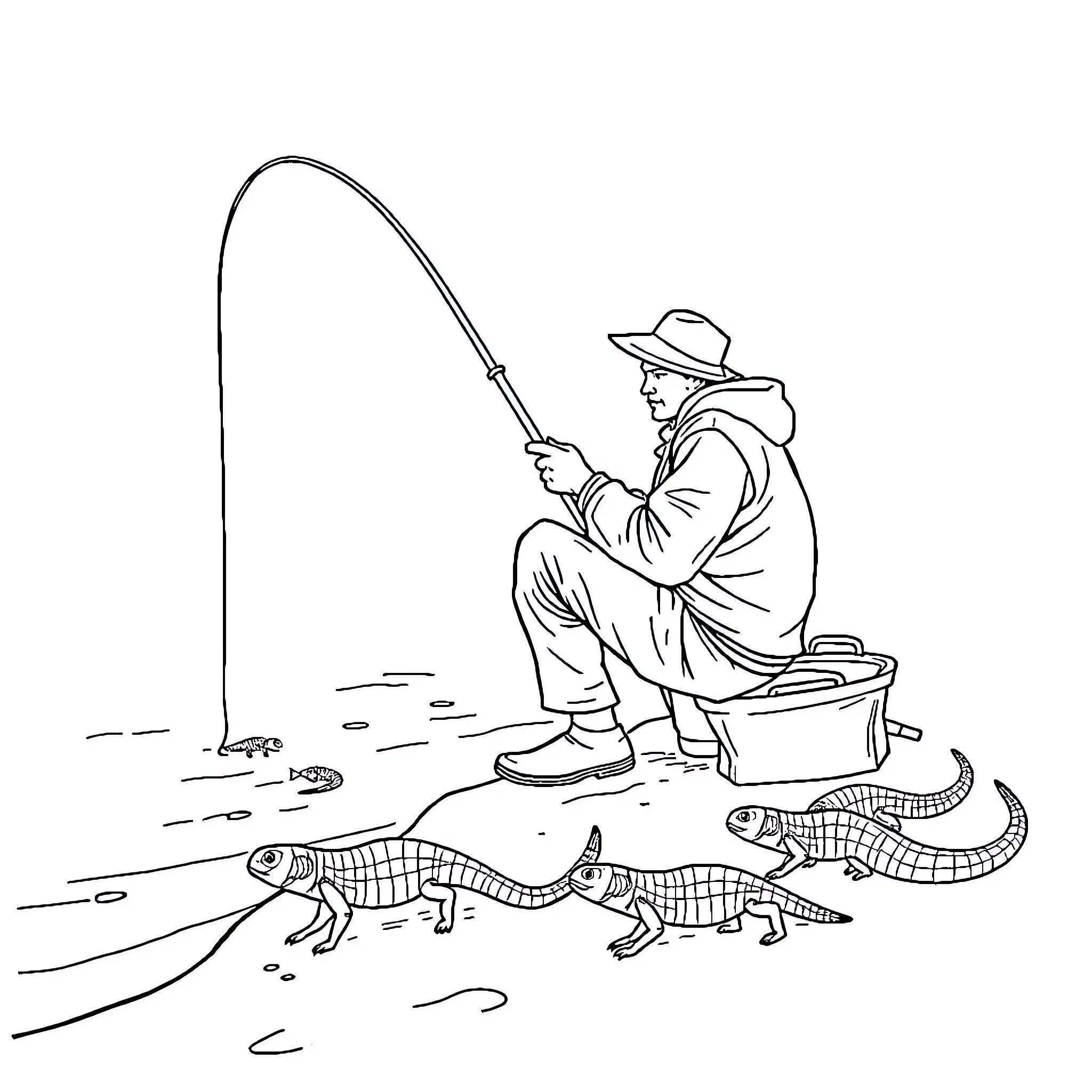 2 Best Fisher Coloring Pages (Free Printable PDFs)