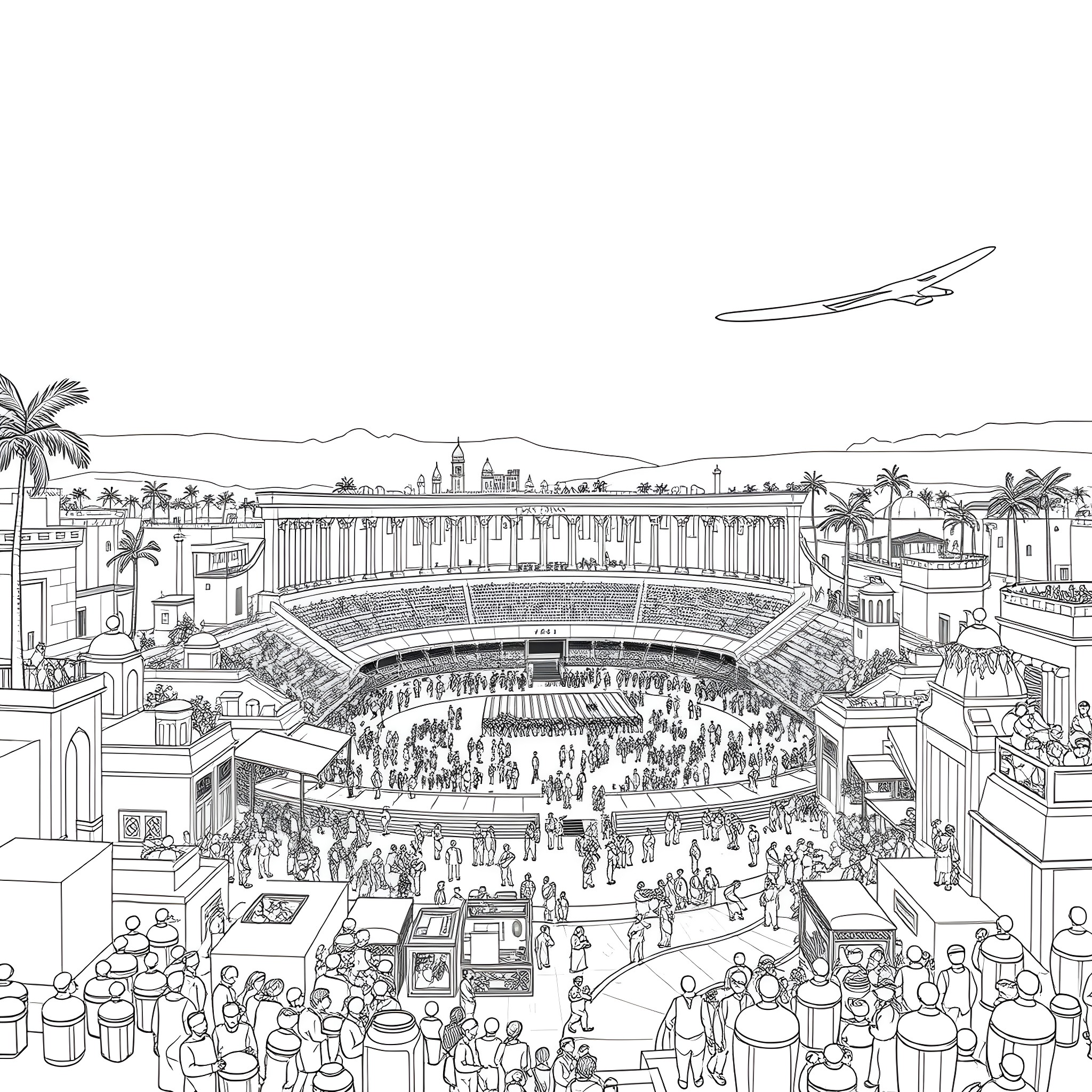 1 Best Al-Mada'in Stadium Coloring Pages (Free Printable PDFs)