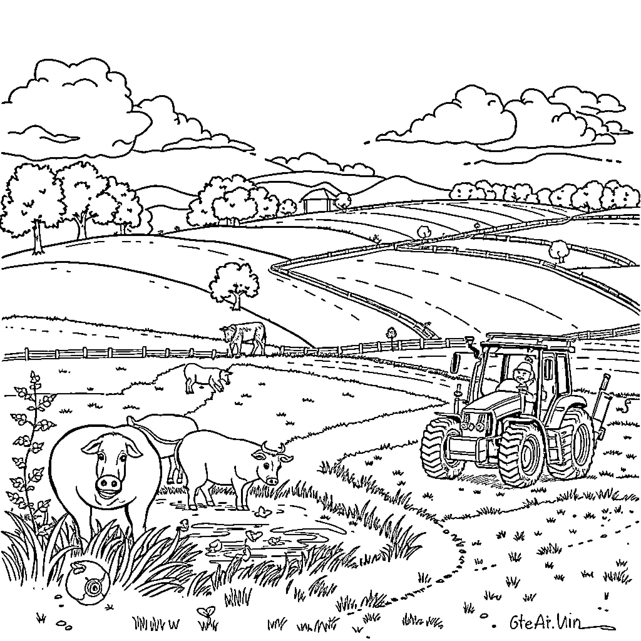 Best Farm Coloring Pages (Free Printable PDF)