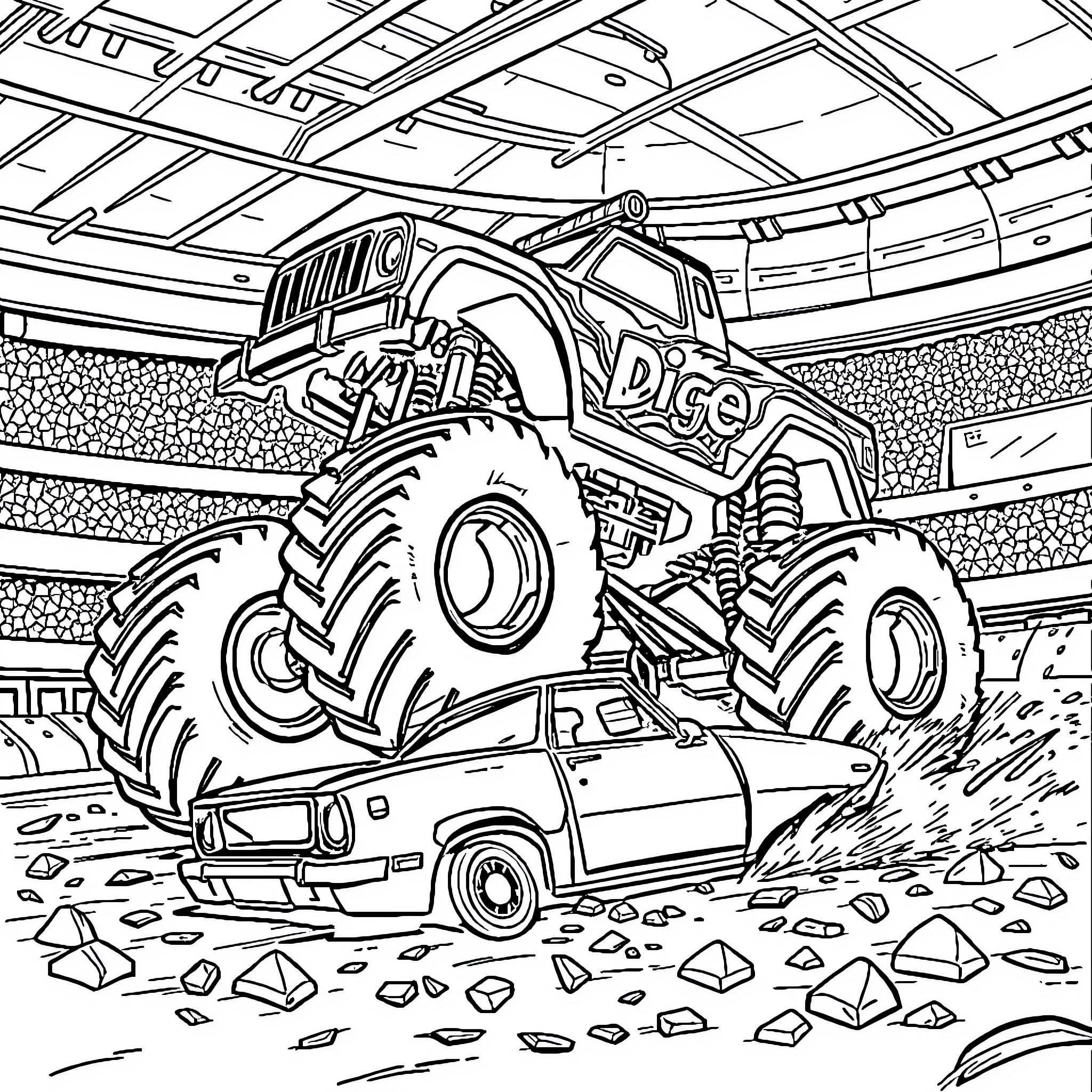 431 Best Monster Truck Coloring Pages (Free Printable PDFs)