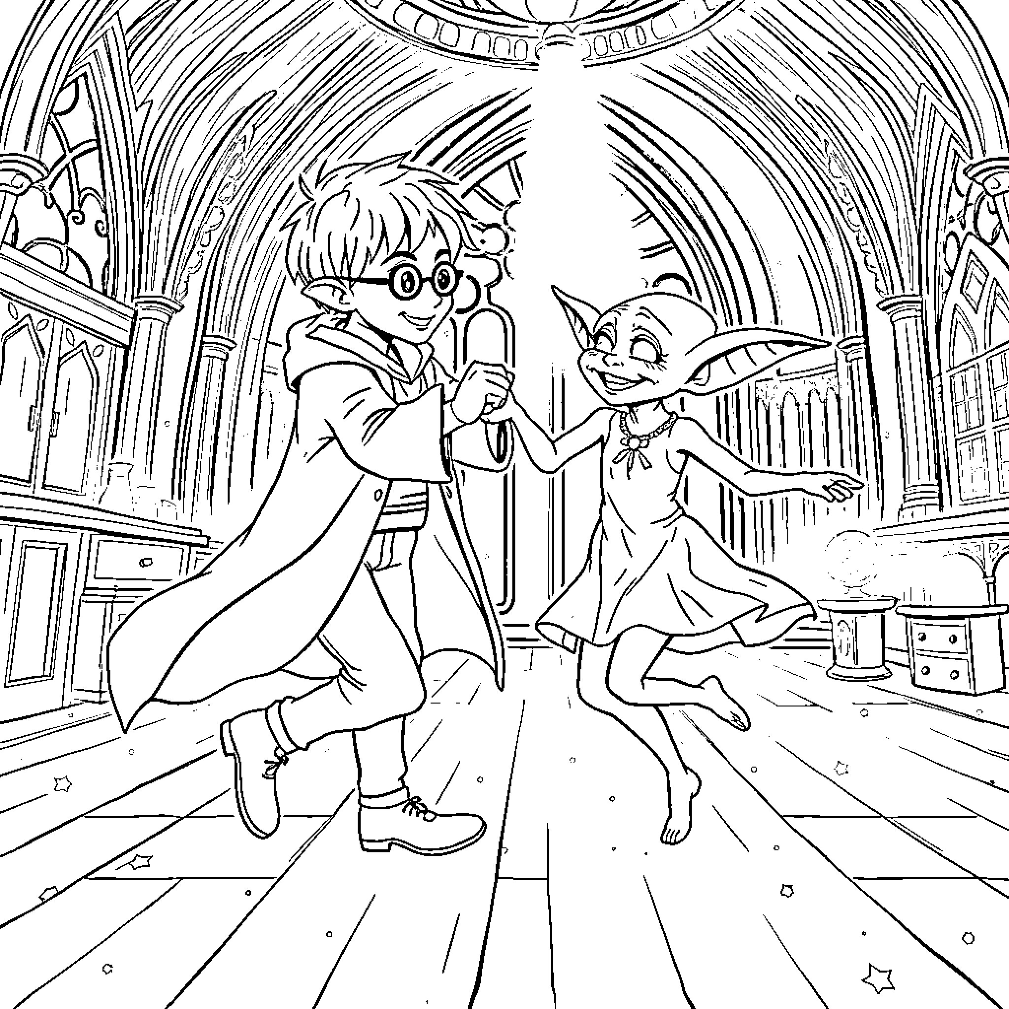 Best Dobby Coloring Pages (Free Printable PDF)