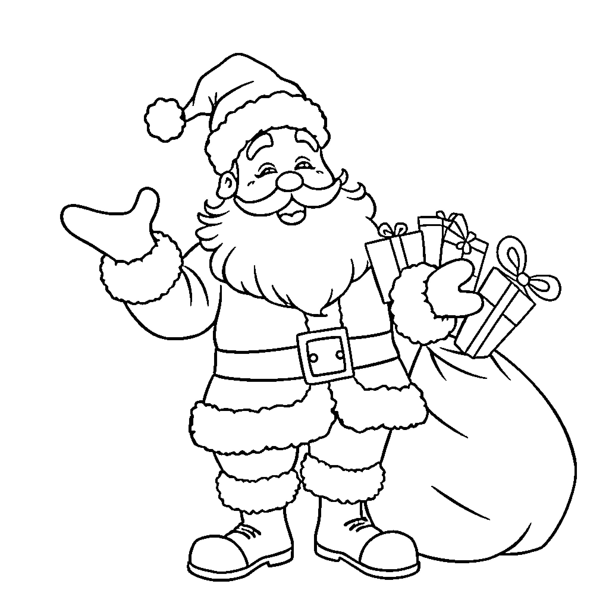 Best Santa Claus Coloring Pages (Free Printable PDF)