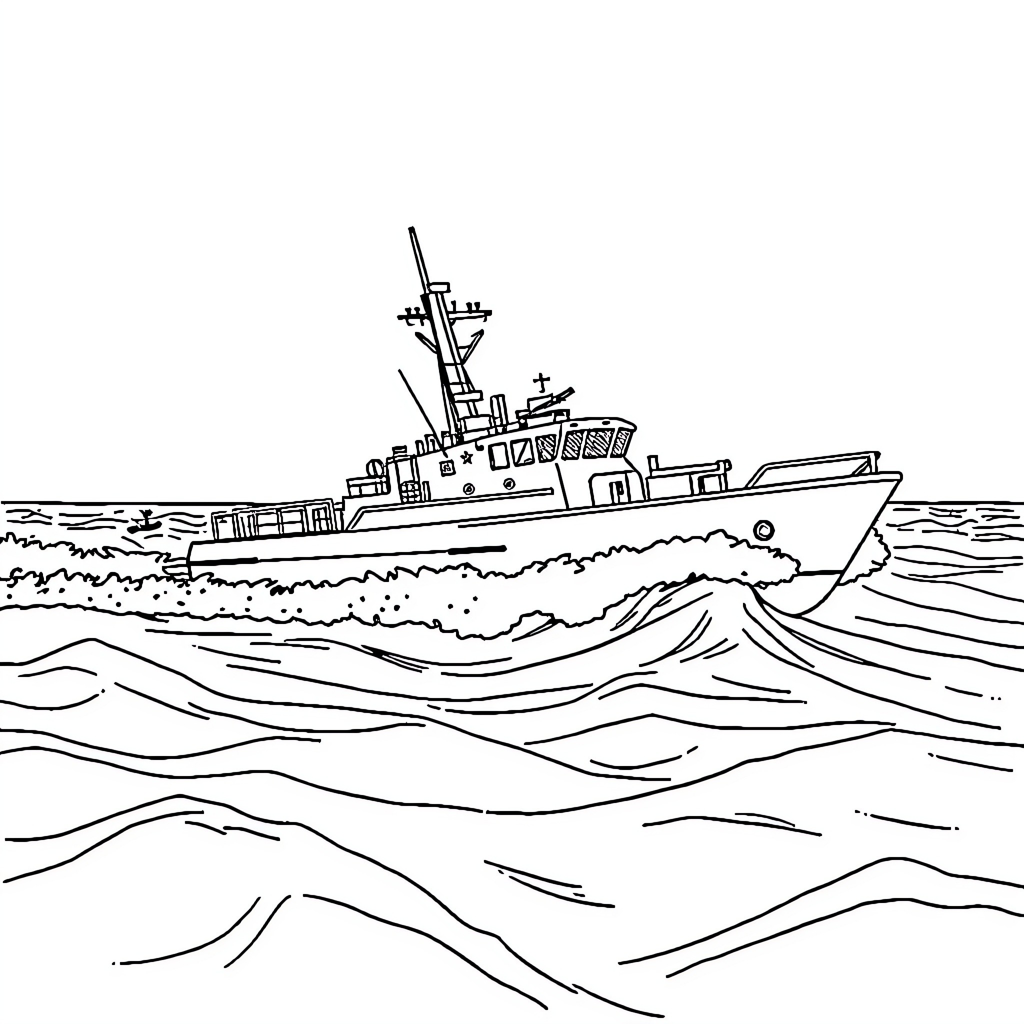 Best Military Boat Coloring Pages (Free Printable PDF)