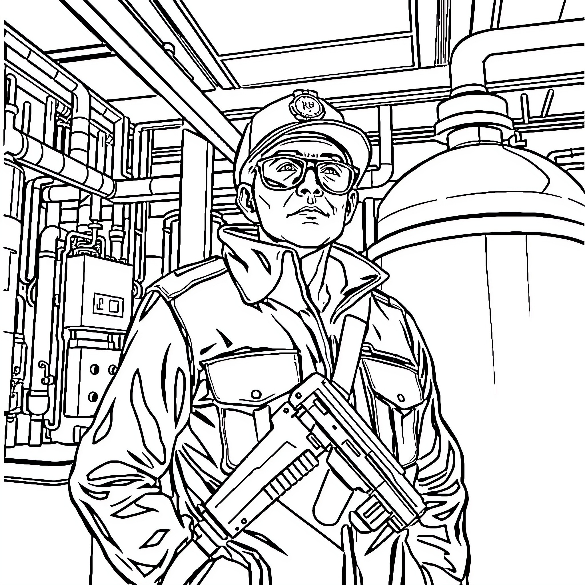 Best Security Guard Coloring Pages (Free Printable PDF)