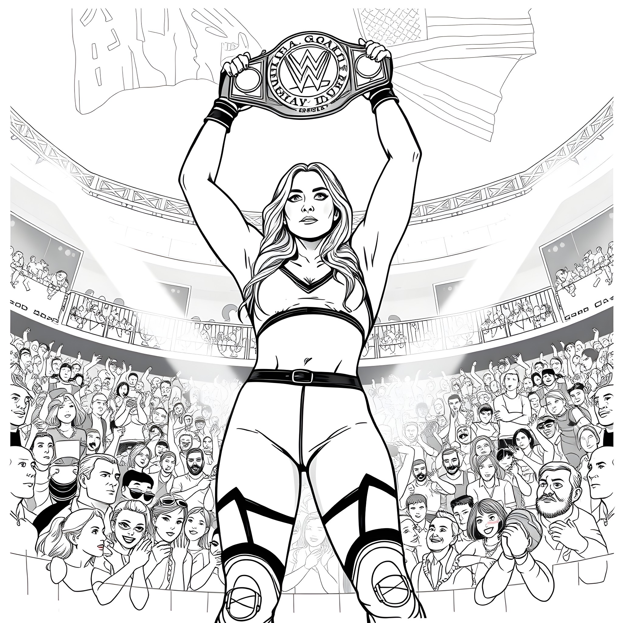 Best Rhea Ripley Coloring Pages (Free Printable PDF)