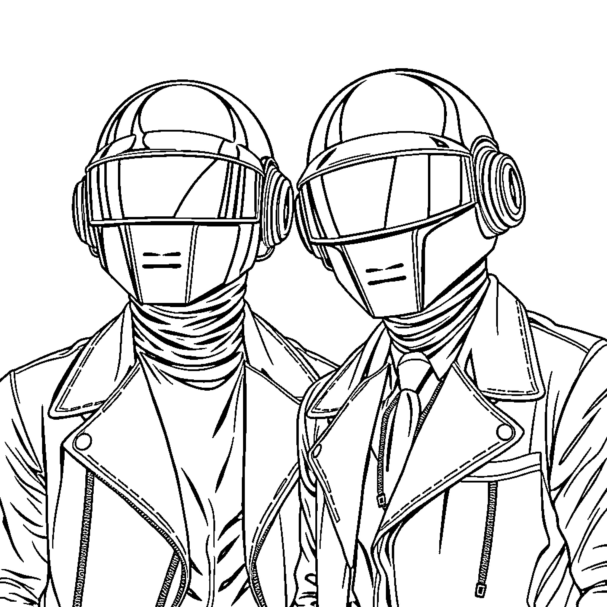 Best Daft Punk Coloring Pages (Free Printable PDF)