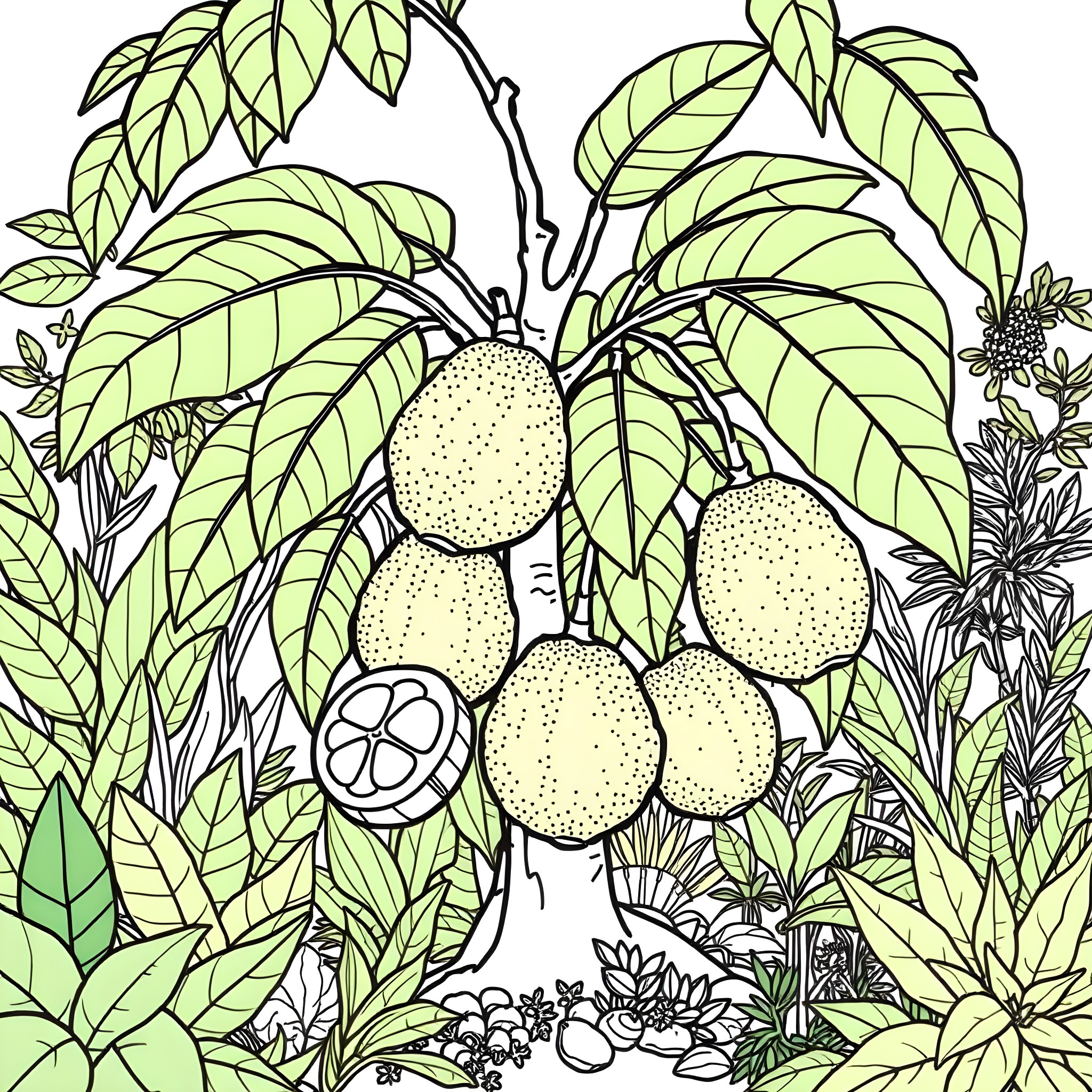 Best Breadfruit Coloring Pages (Free Printable PDF)