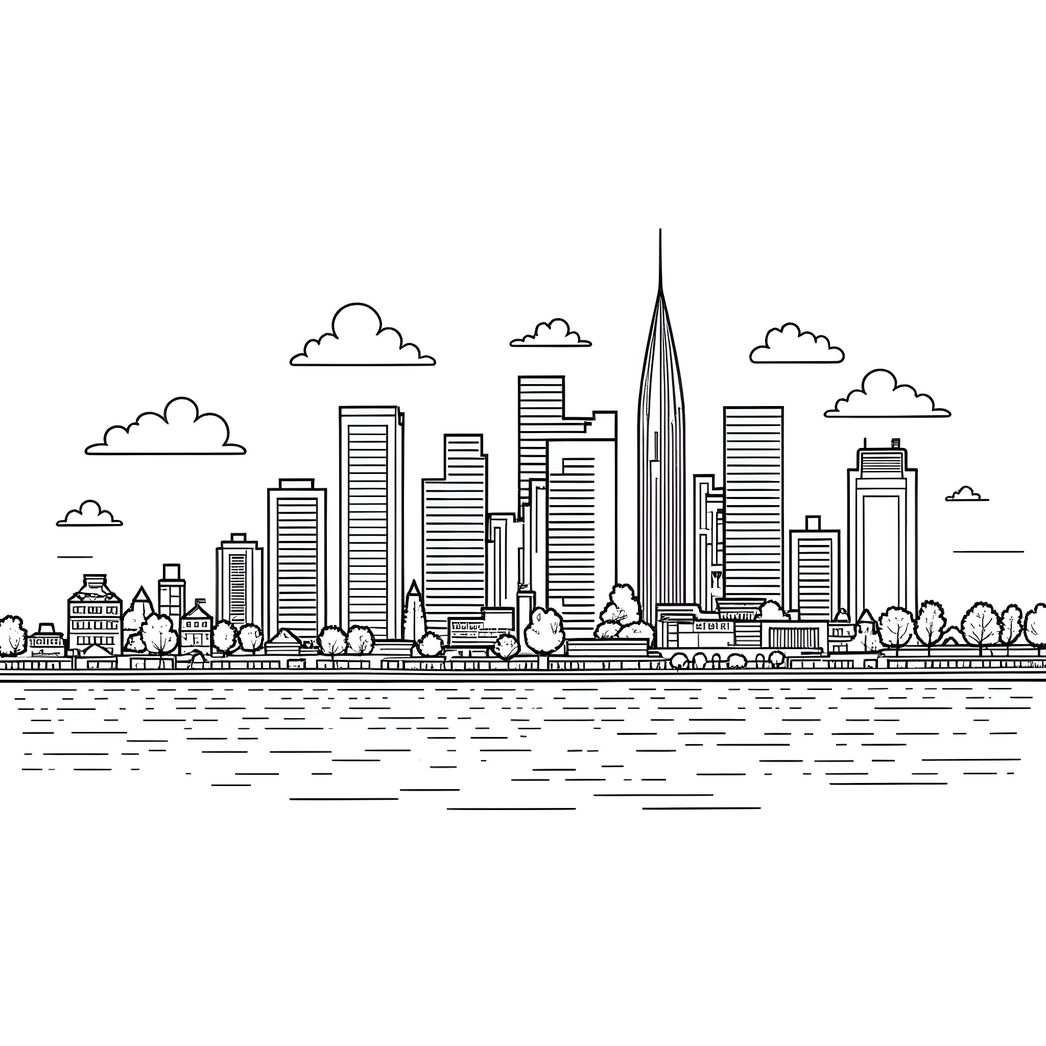 Best Skyline Coloring Pages (Free Printable PDF)