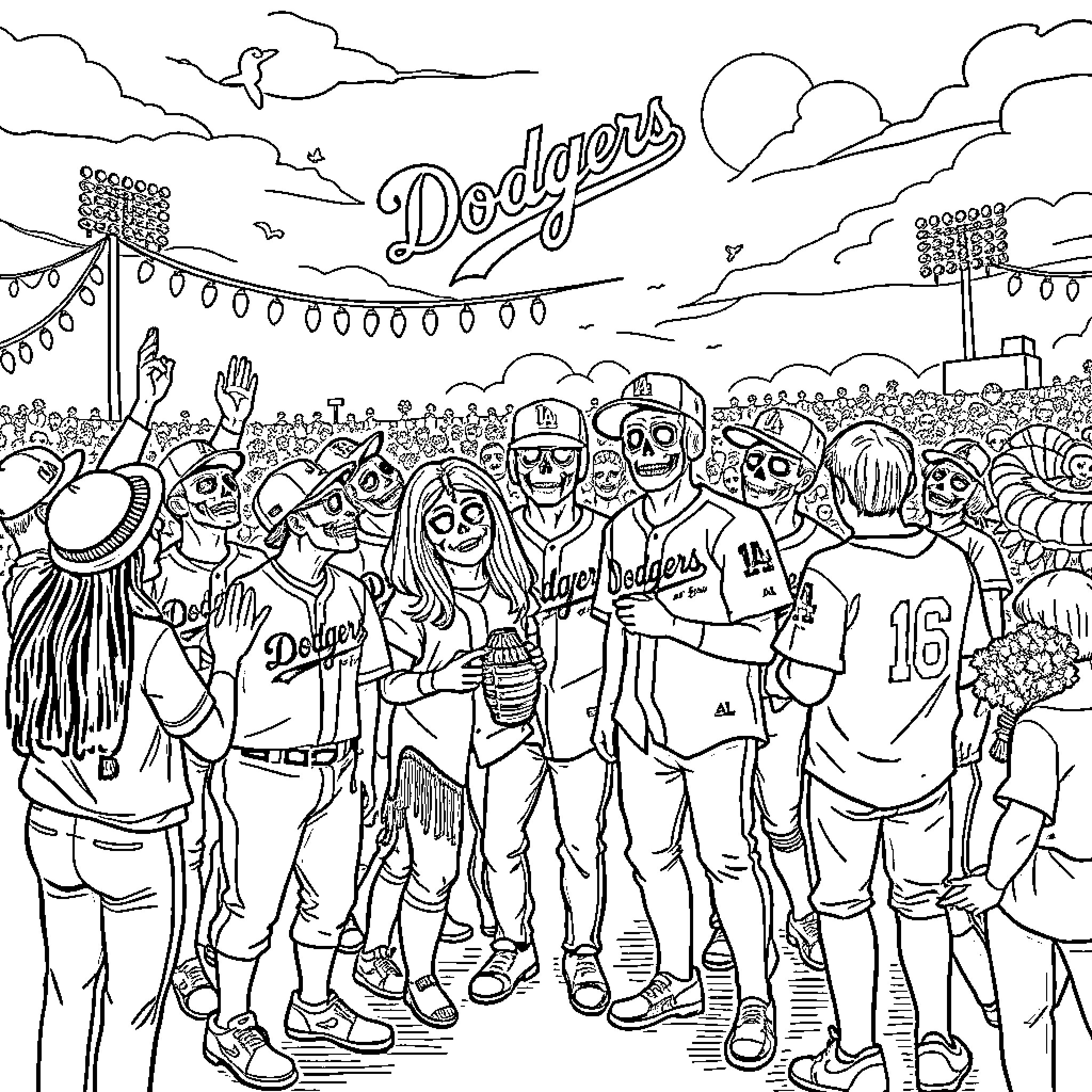 Best Dodgers Coloring Pages (Free Printable PDF)