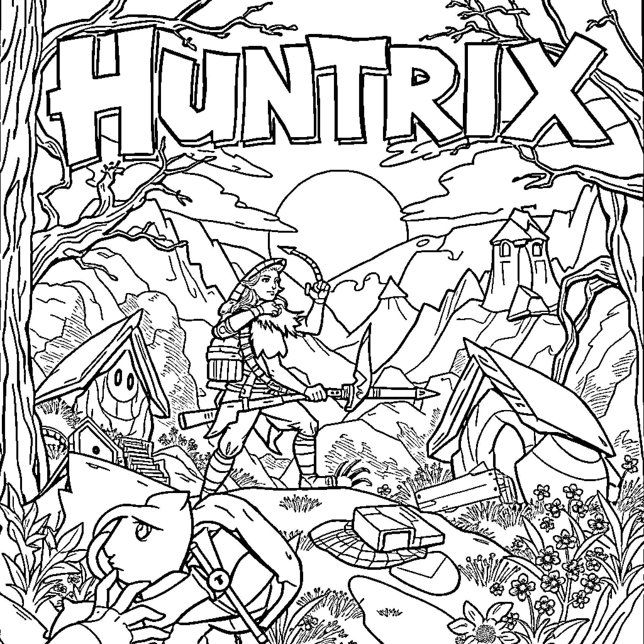Best Huntrix Coloring Pages (Free Printable PDF)