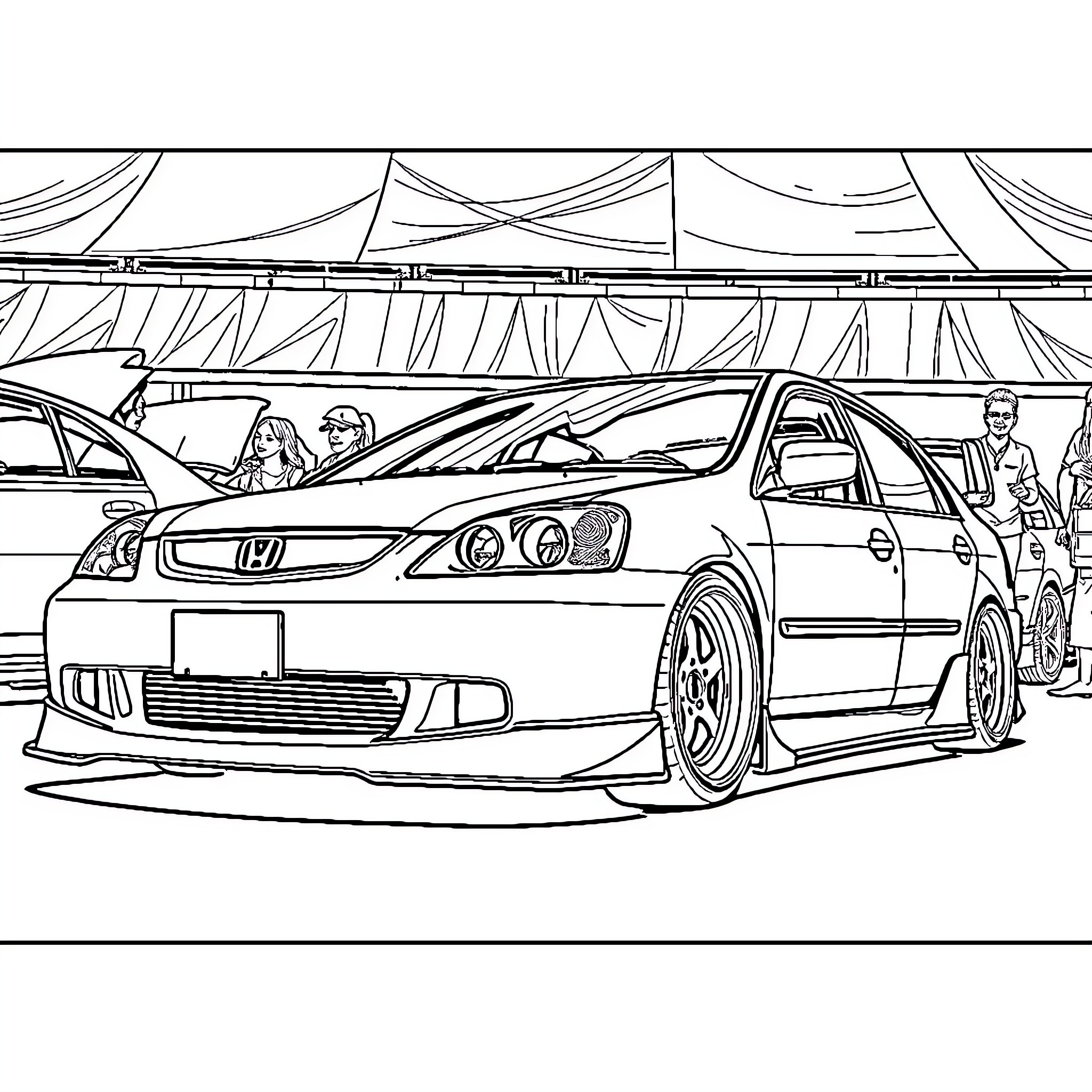 Best Honda Civic Coloring Pages (Free Printable PDF)