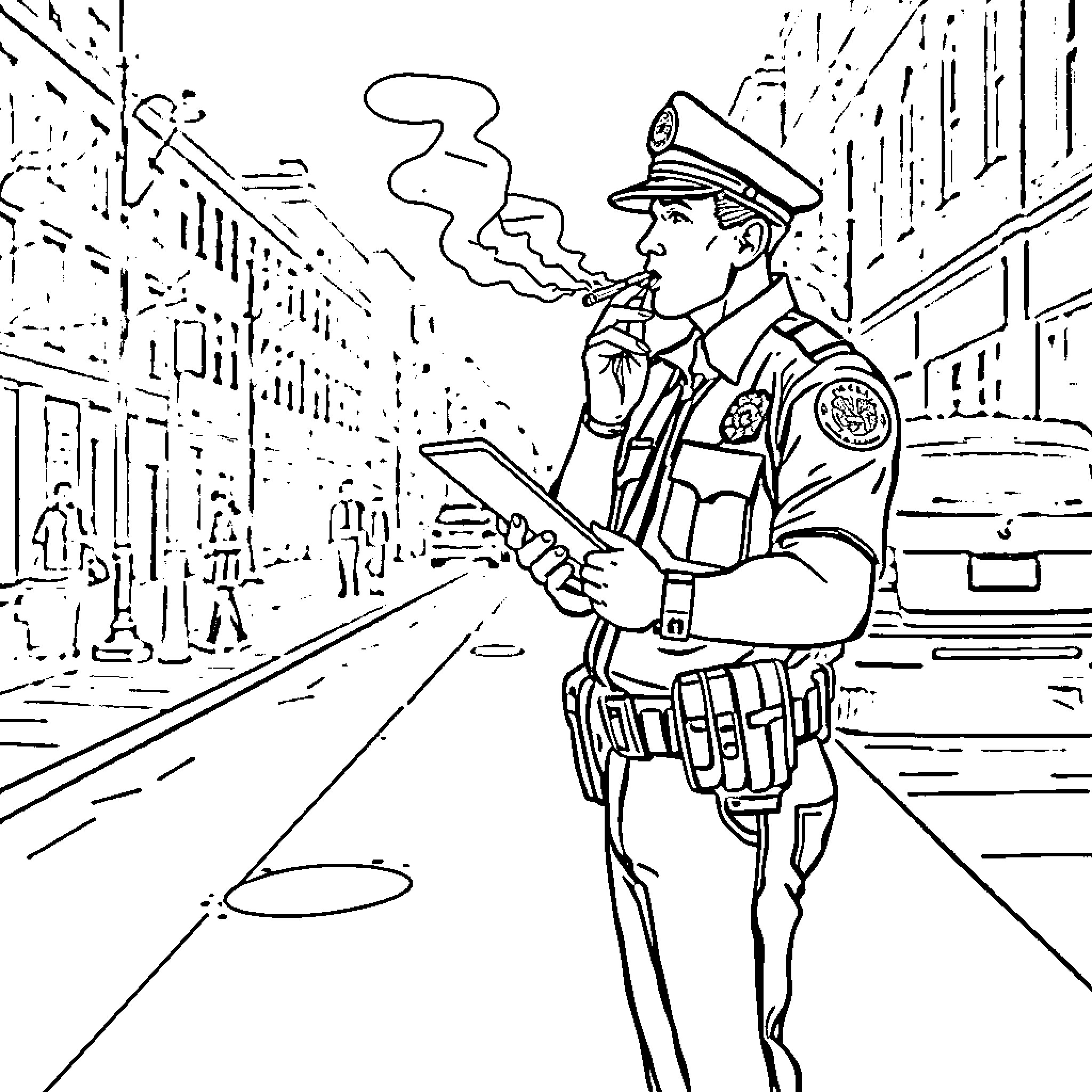 Best Policeman Coloring Pages (Free Printable PDF)