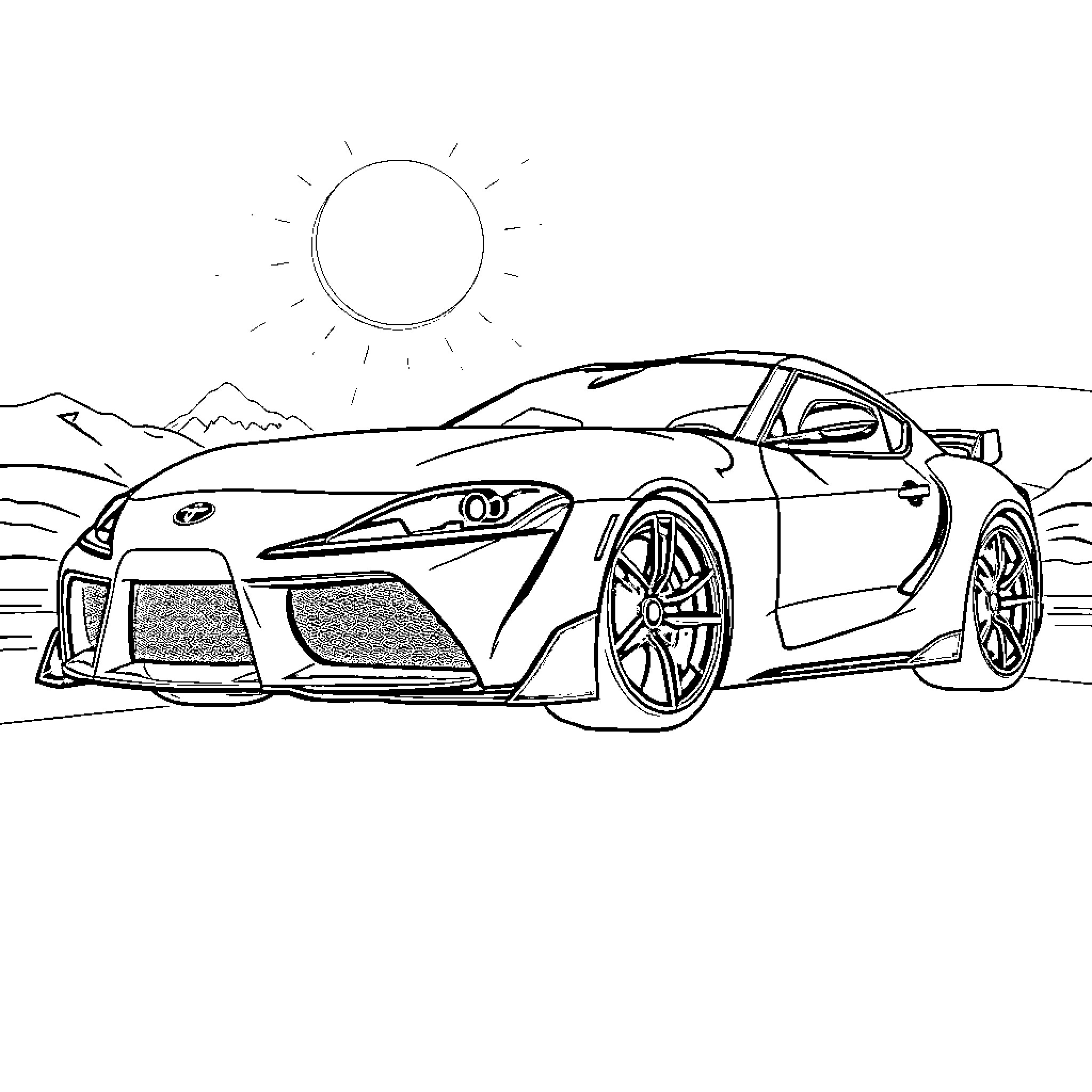 Best Toyota Supra Coloring Pages (Free Printable PDF)