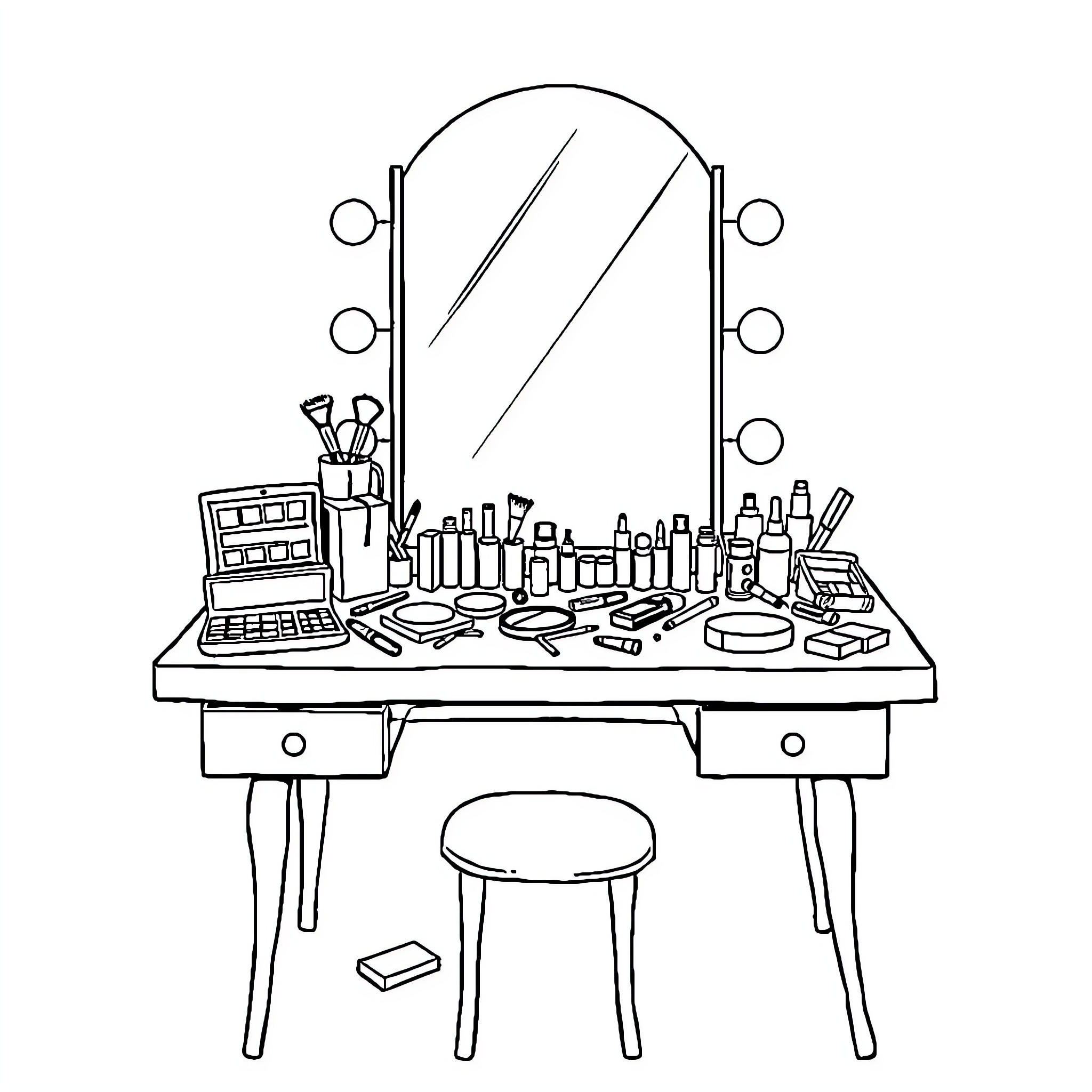 3 Best Vanity Coloring Pages (Free Printable PDFs)