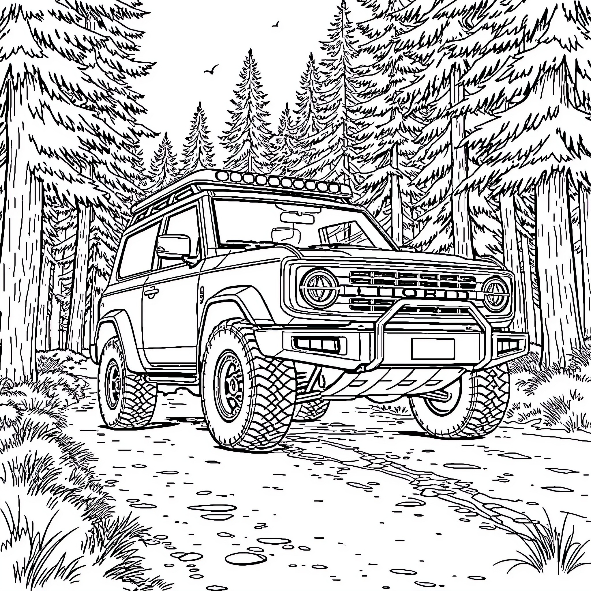 Best Ford Bronco Coloring Pages (Free Printable PDF)