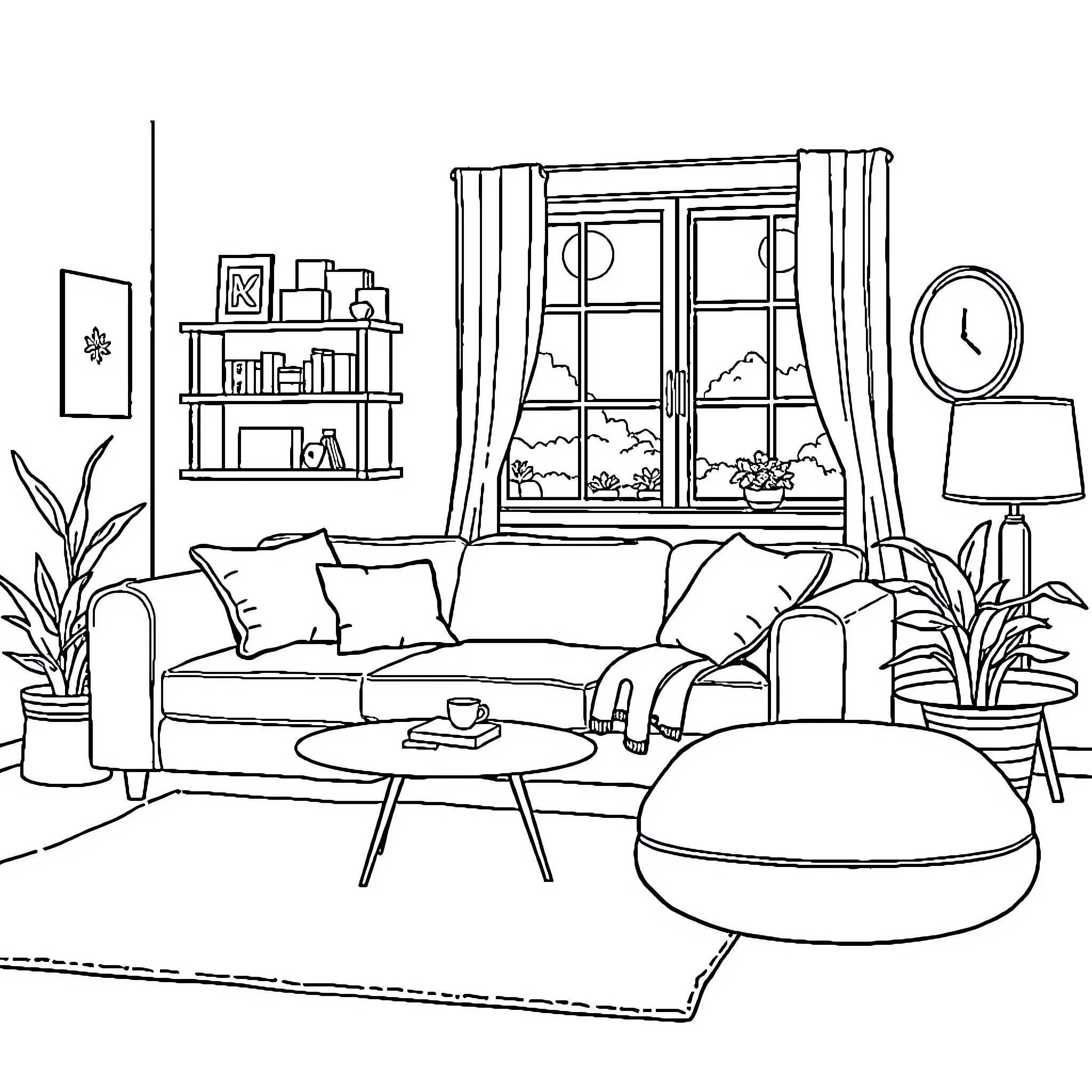 Best Room Coloring Pages (Free Printable PDF)