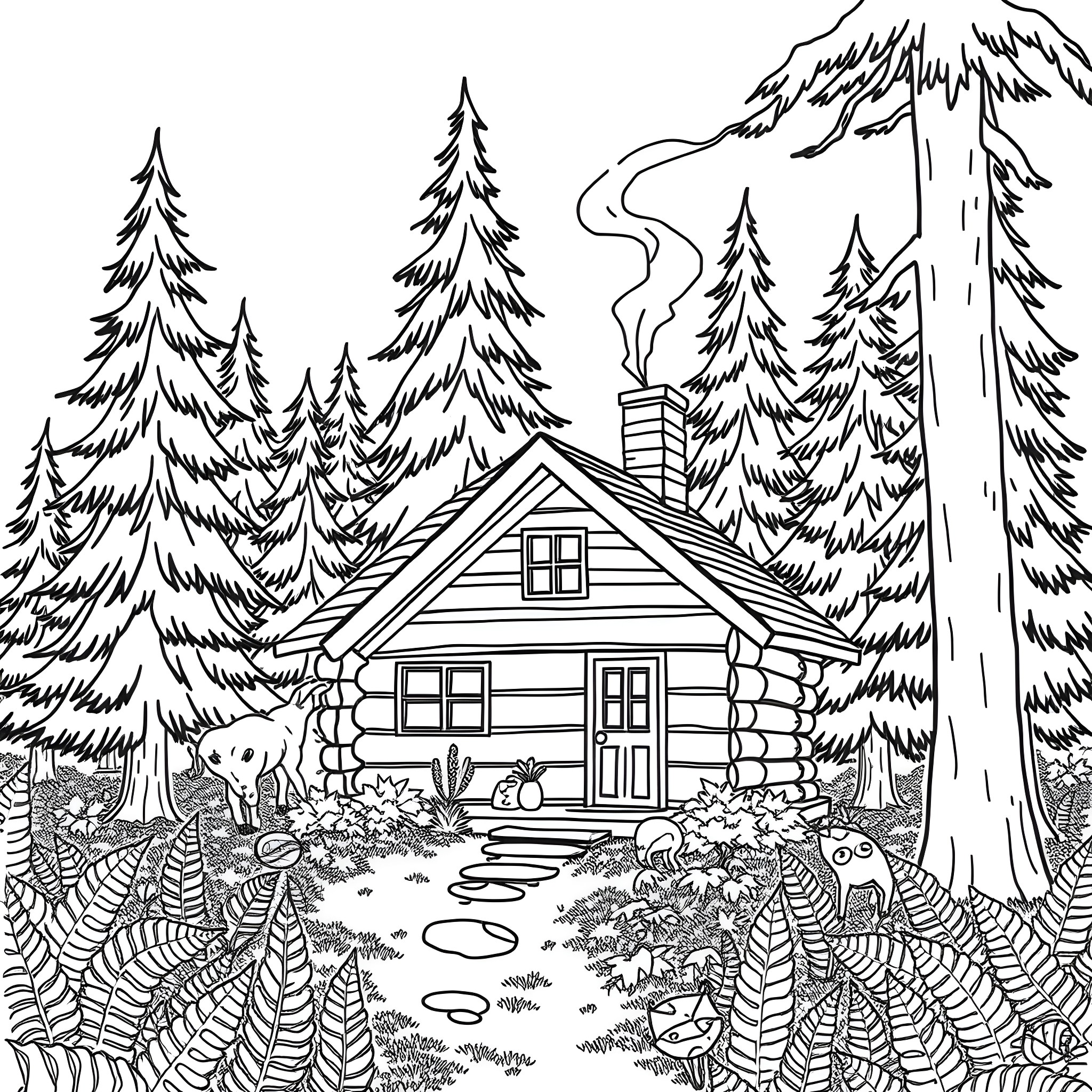 13 Best Log Cabin Coloring Pages (Free Printable PDFs)