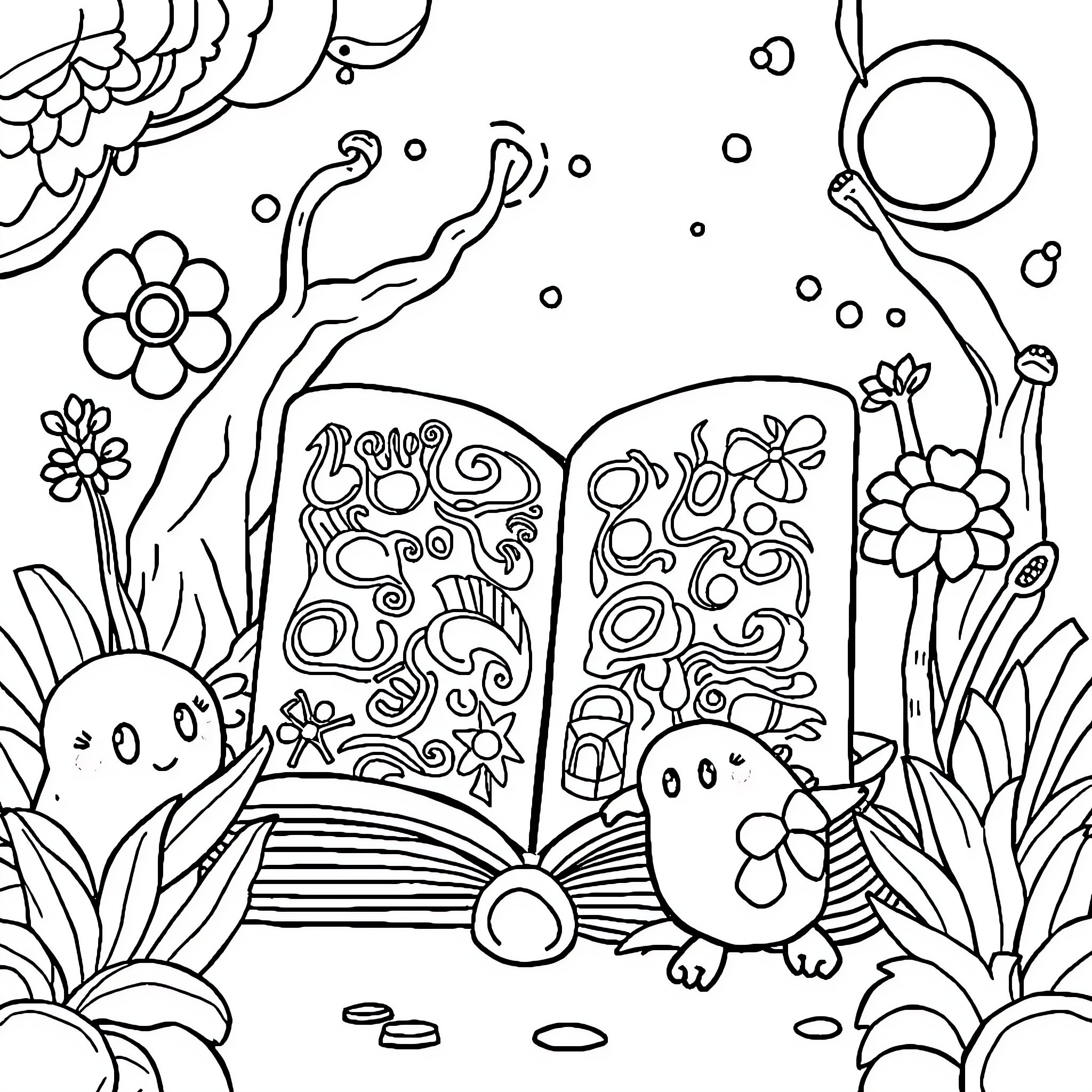 Best Book Coloring Pages (Free Printable PDF)
