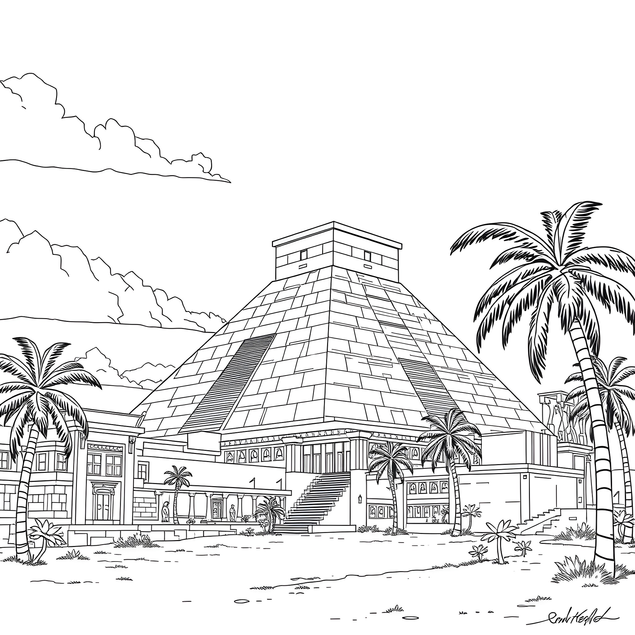 Best Ziggurat Coloring Pages (Free Printable PDF)