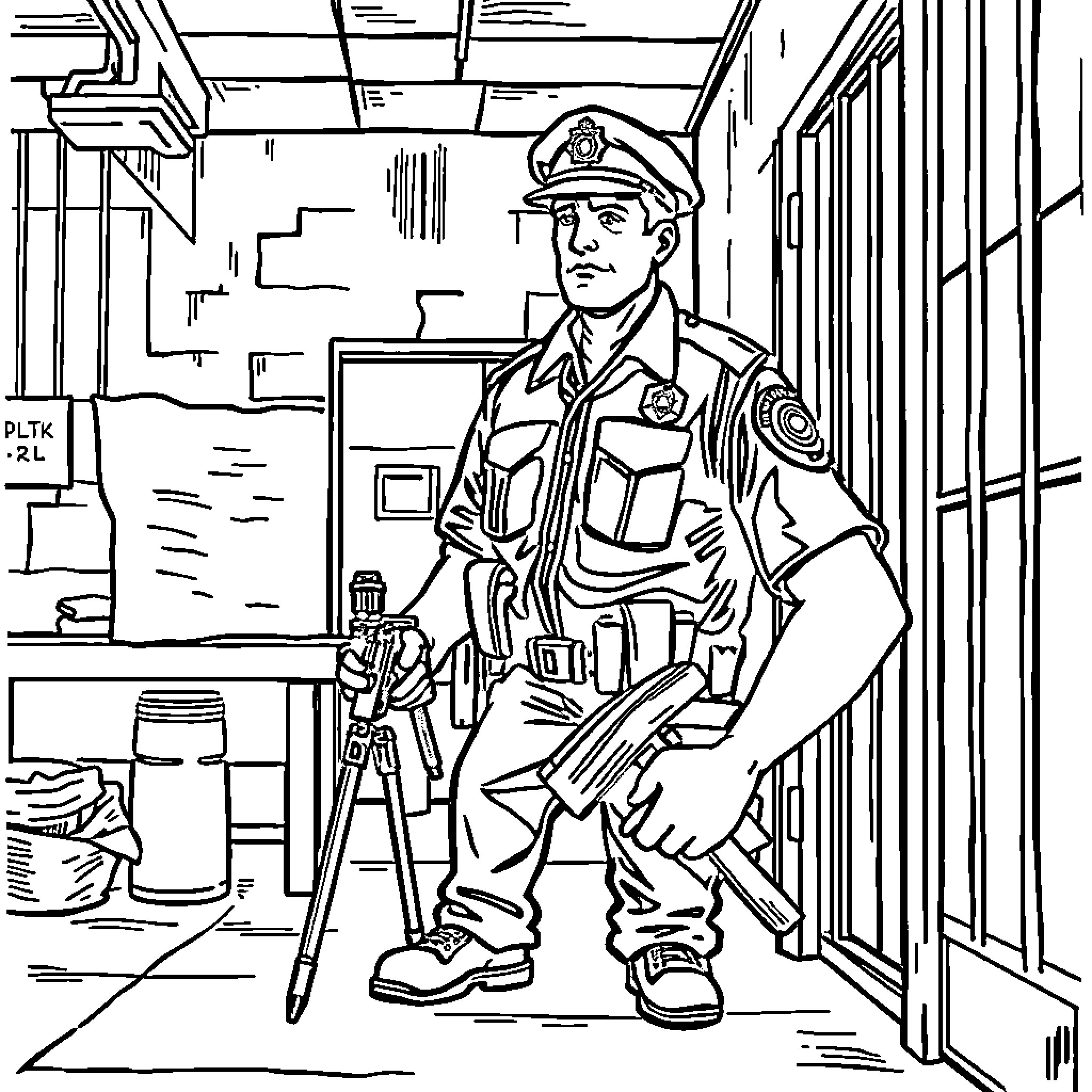 Best Correctional Officer Coloring Pages (Free Printable PDF)