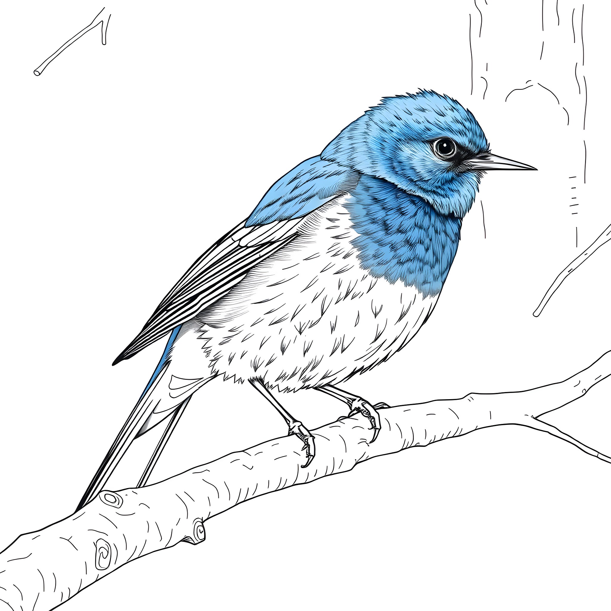 15 Best Indigo Bunting Coloring Pages (Free Printable PDFs)