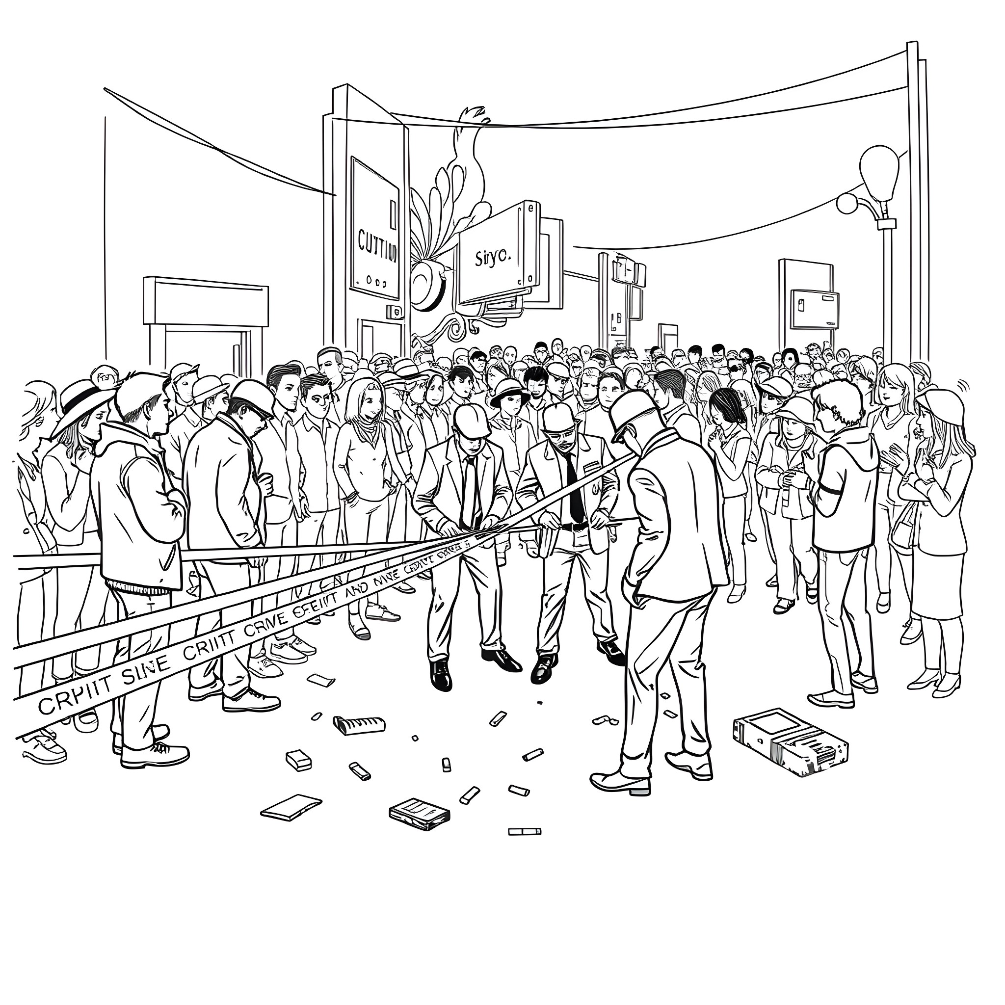 Best Crime Scene Coloring Pages (Free Printable PDF)